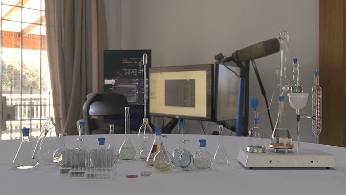 Lab props 3D model | CGTrader