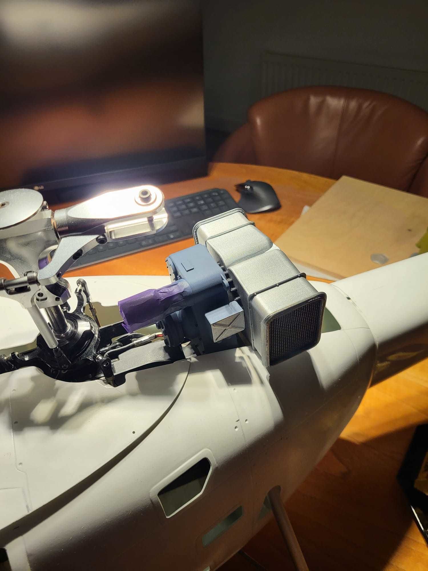 Turbomeca Alouette III 3 turbine for vario rc model helicopter 3D model ...