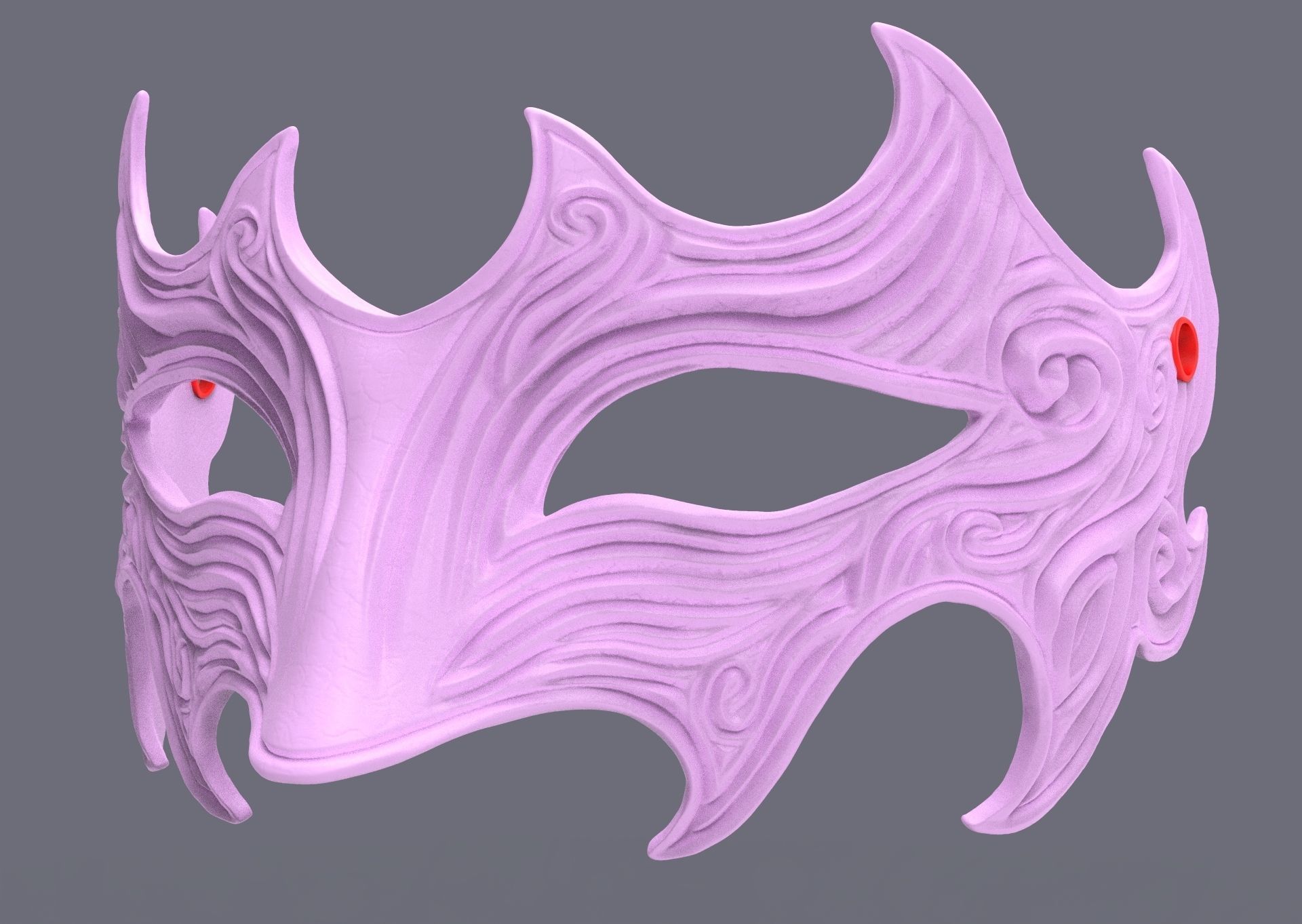 Carnival mask 3D print model 3D model 3D printable | CGTrader