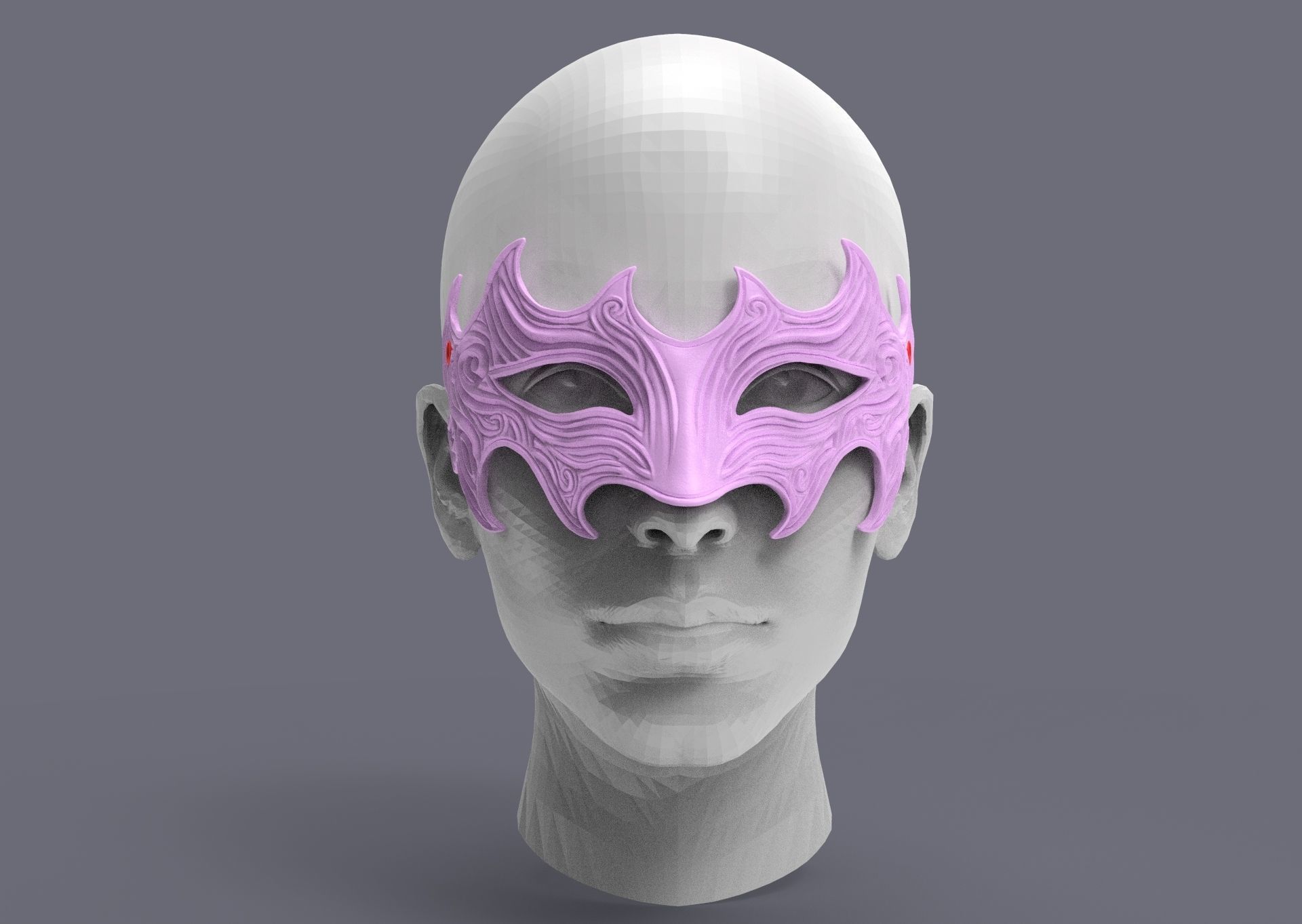 Carnival mask 3D print model 3D model 3D printable | CGTrader