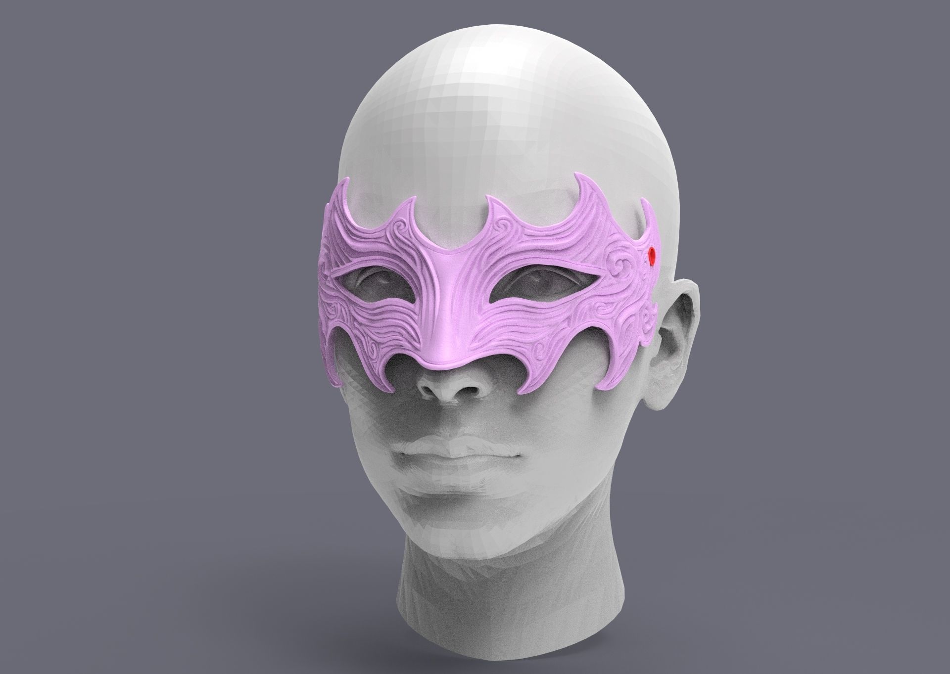 Carnival mask 3D print model 3D model 3D printable | CGTrader
