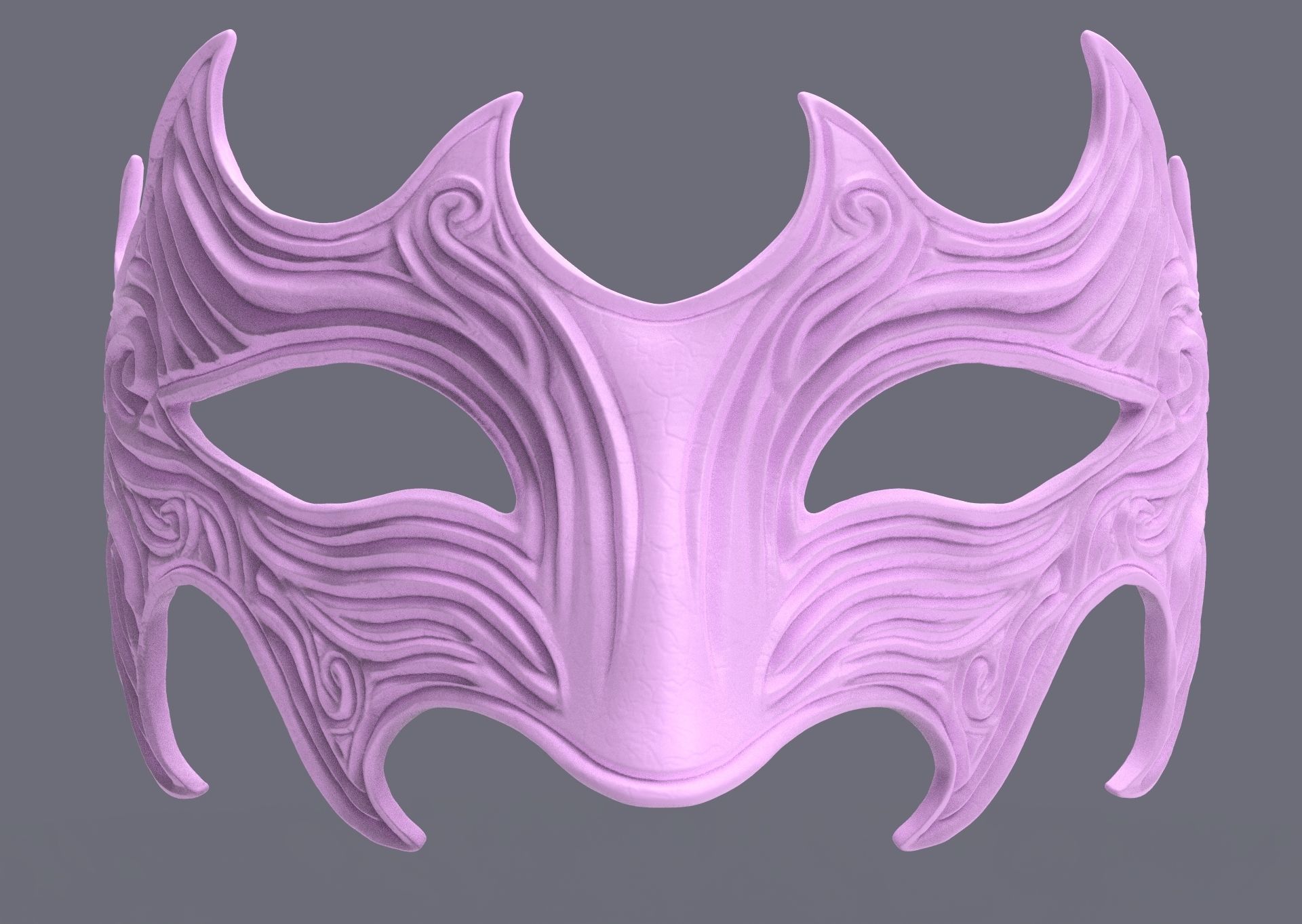 Carnival mask 3D print model 3D model 3D printable | CGTrader