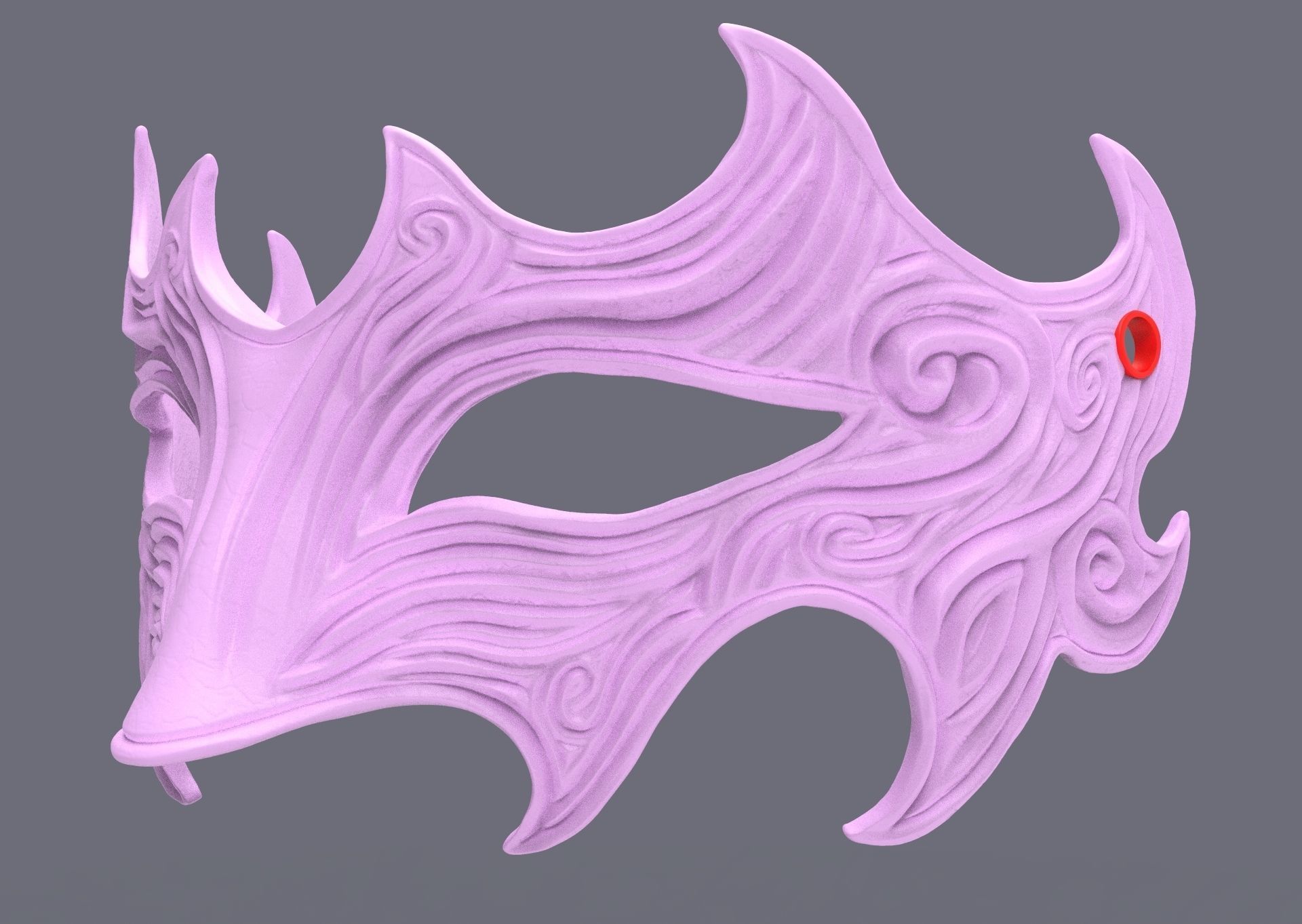 Carnival mask 3D print model 3D model 3D printable | CGTrader