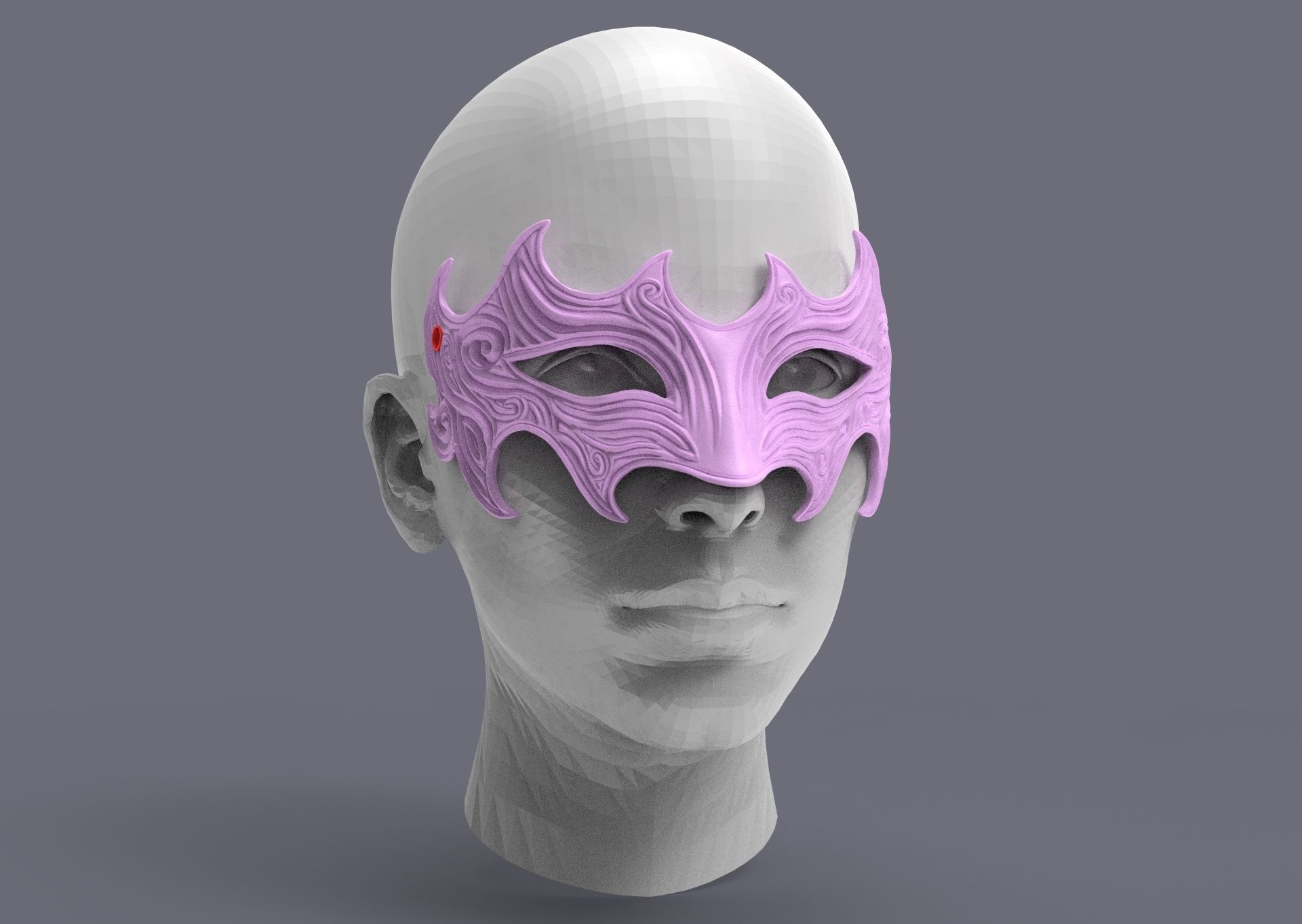 Carnival mask 3D print model 3D model 3D printable | CGTrader