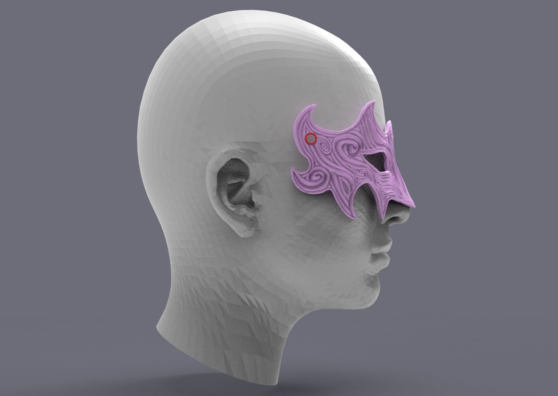 Carnival mask 3D print model 3D model 3D printable | CGTrader