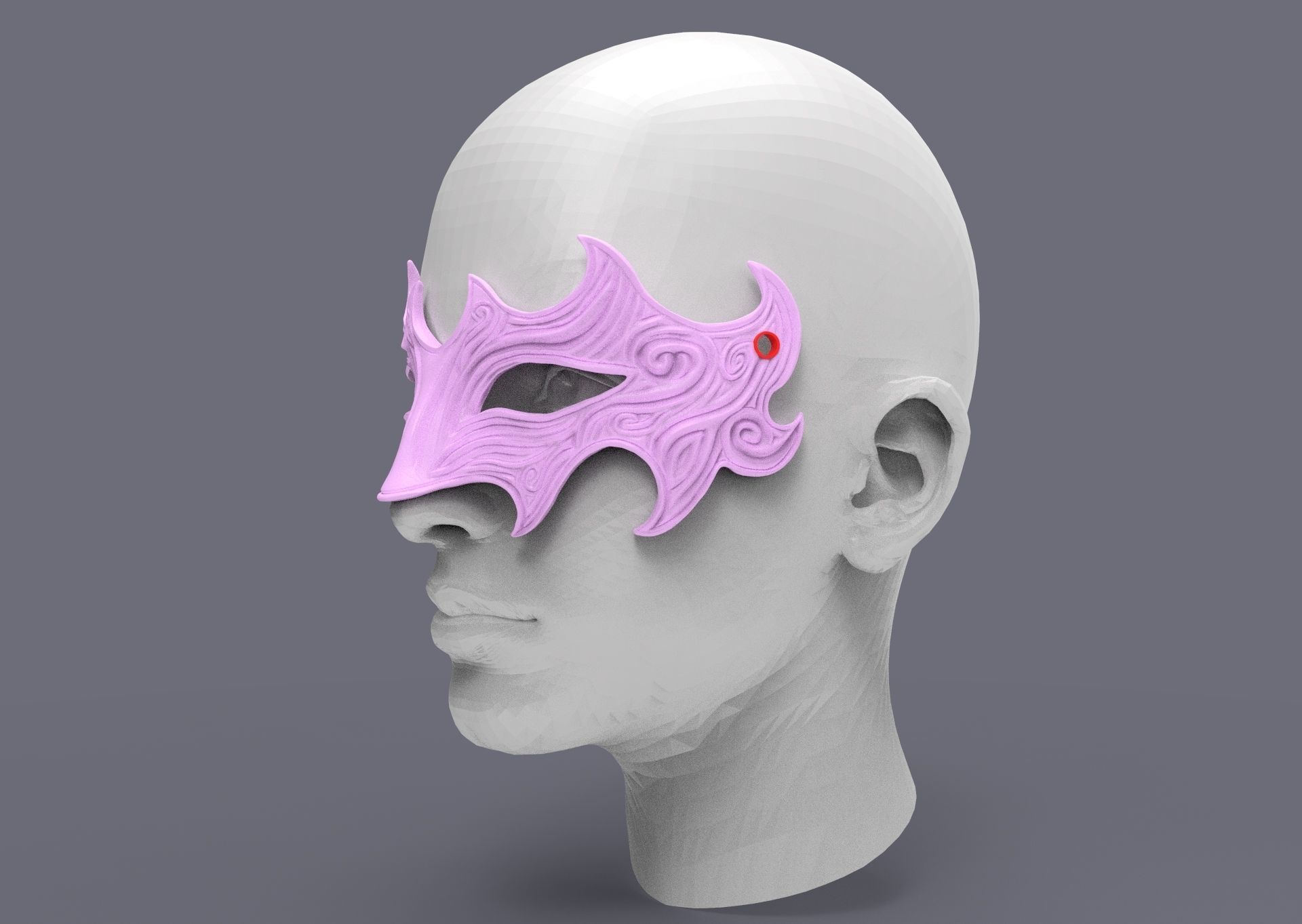 Carnival mask 3D print model 3D model 3D printable | CGTrader