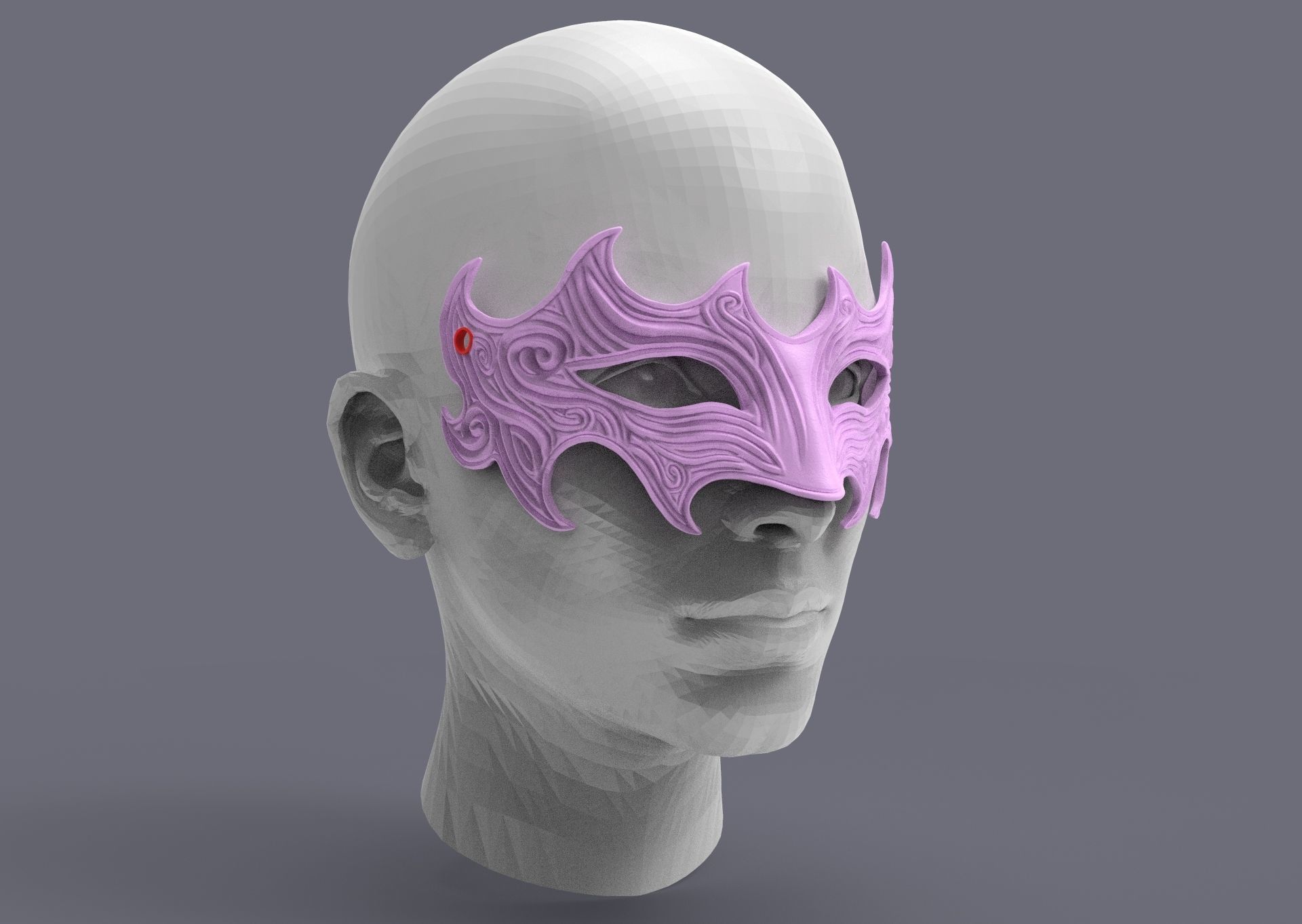 Carnival mask 3D print model 3D model 3D printable | CGTrader