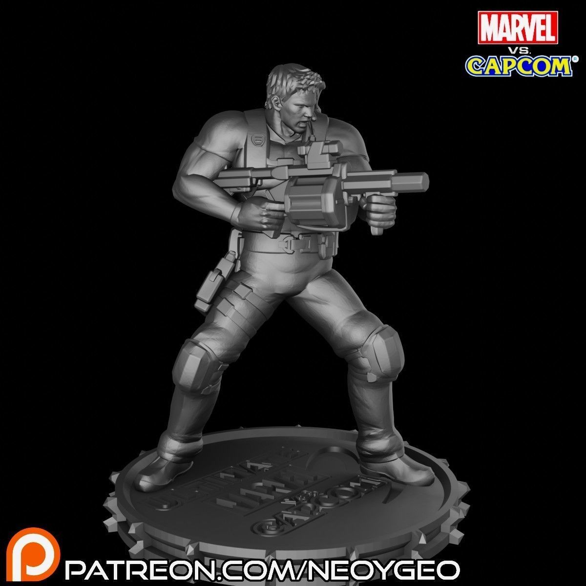 CHRIS REDFIELD - RESIDENT EVIL - MARVEL VS CAPCOM 3 3D model 3D ...