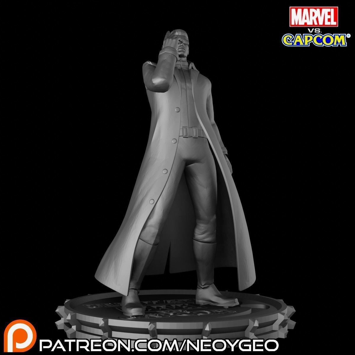 WESKER - RESIDENT EVIL - MARVEL VS CAPCOM 3 3D model 3D printable ...