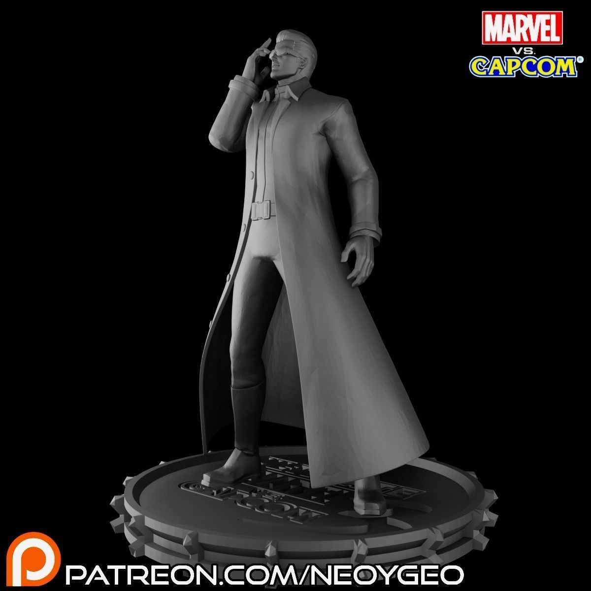 WESKER - RESIDENT EVIL - MARVEL VS CAPCOM 3 3D model 3D printable ...