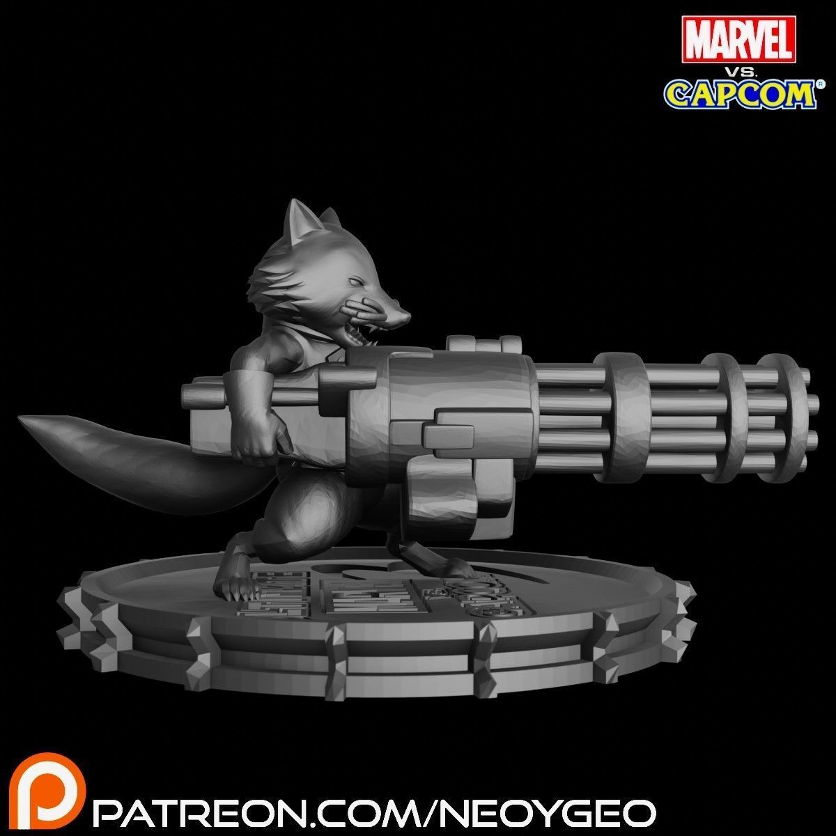 ROCKET RACOON - MARVEL VS CAPCOM 3 3D model 3D printable | CGTrader