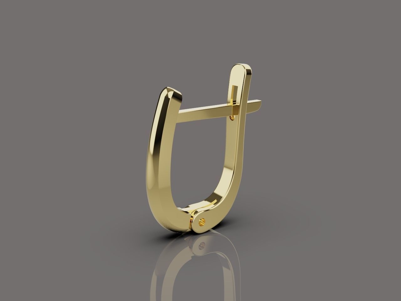 Printable simple Earring STL free 3D model 3D printable | CGTrader