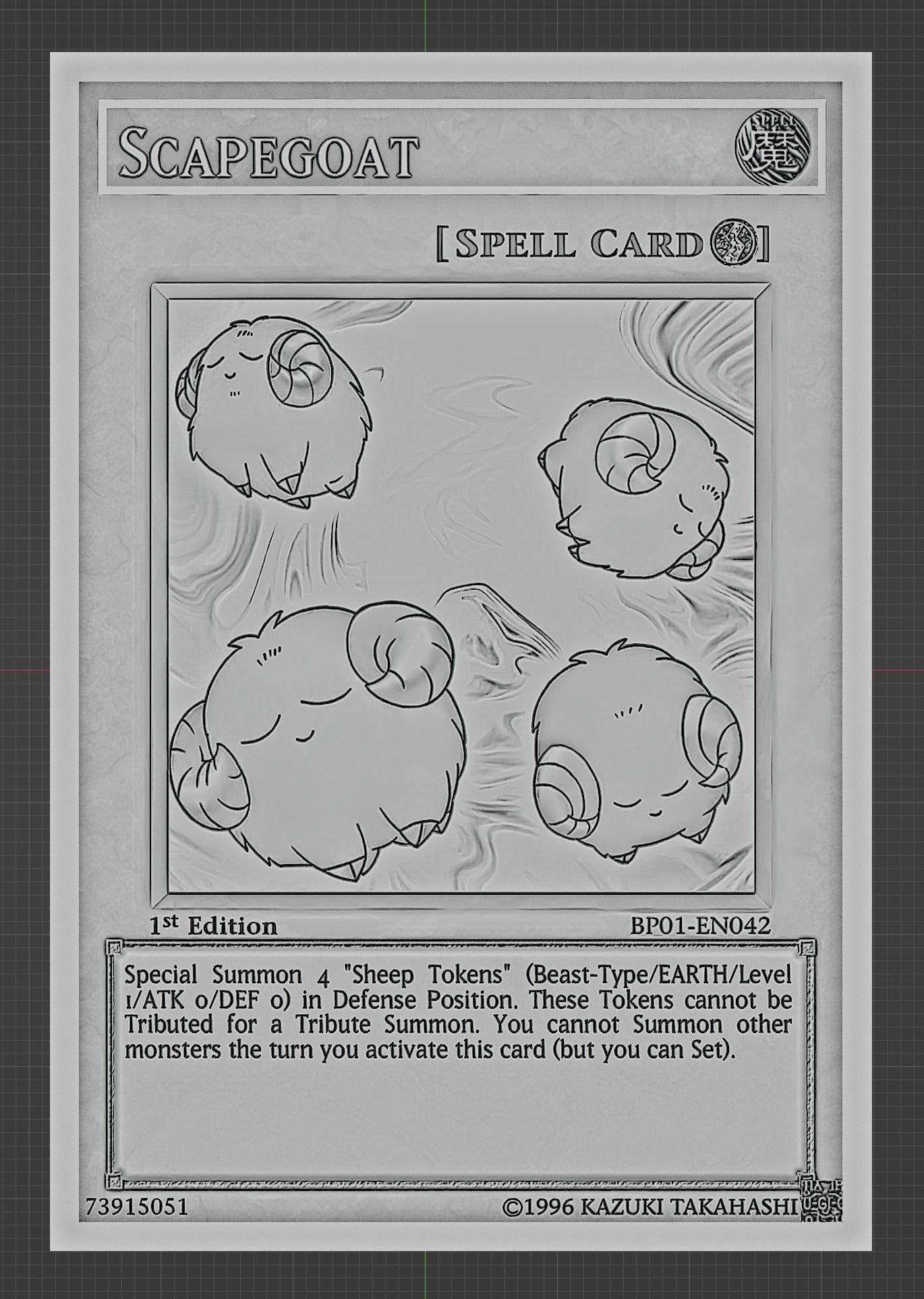 scapegoat - yugioh 3D model 3D printable | CGTrader