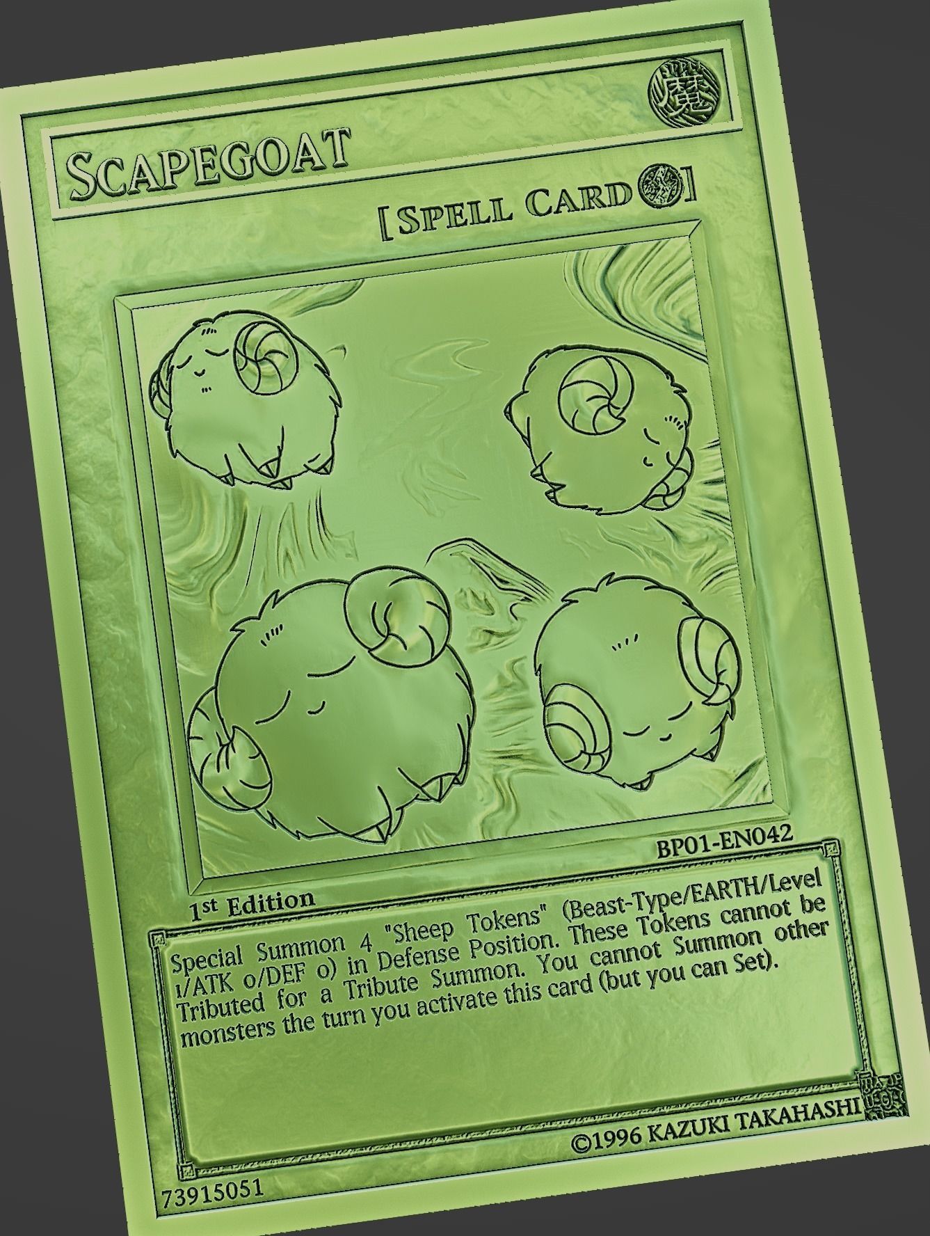 scapegoat - yugioh 3D model 3D printable | CGTrader