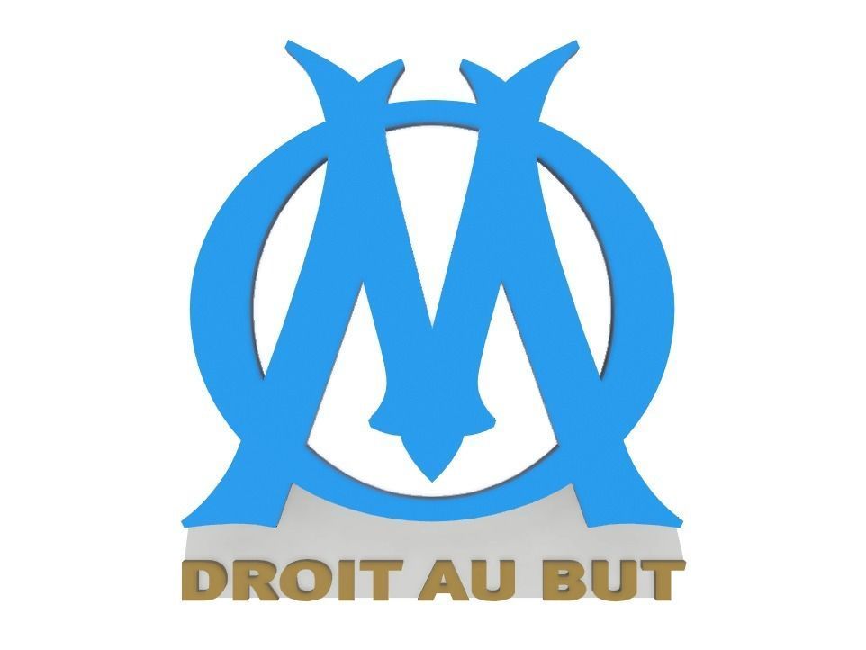 Olympic Marseille Wall Sign 3D model 3D printable | CGTrader
