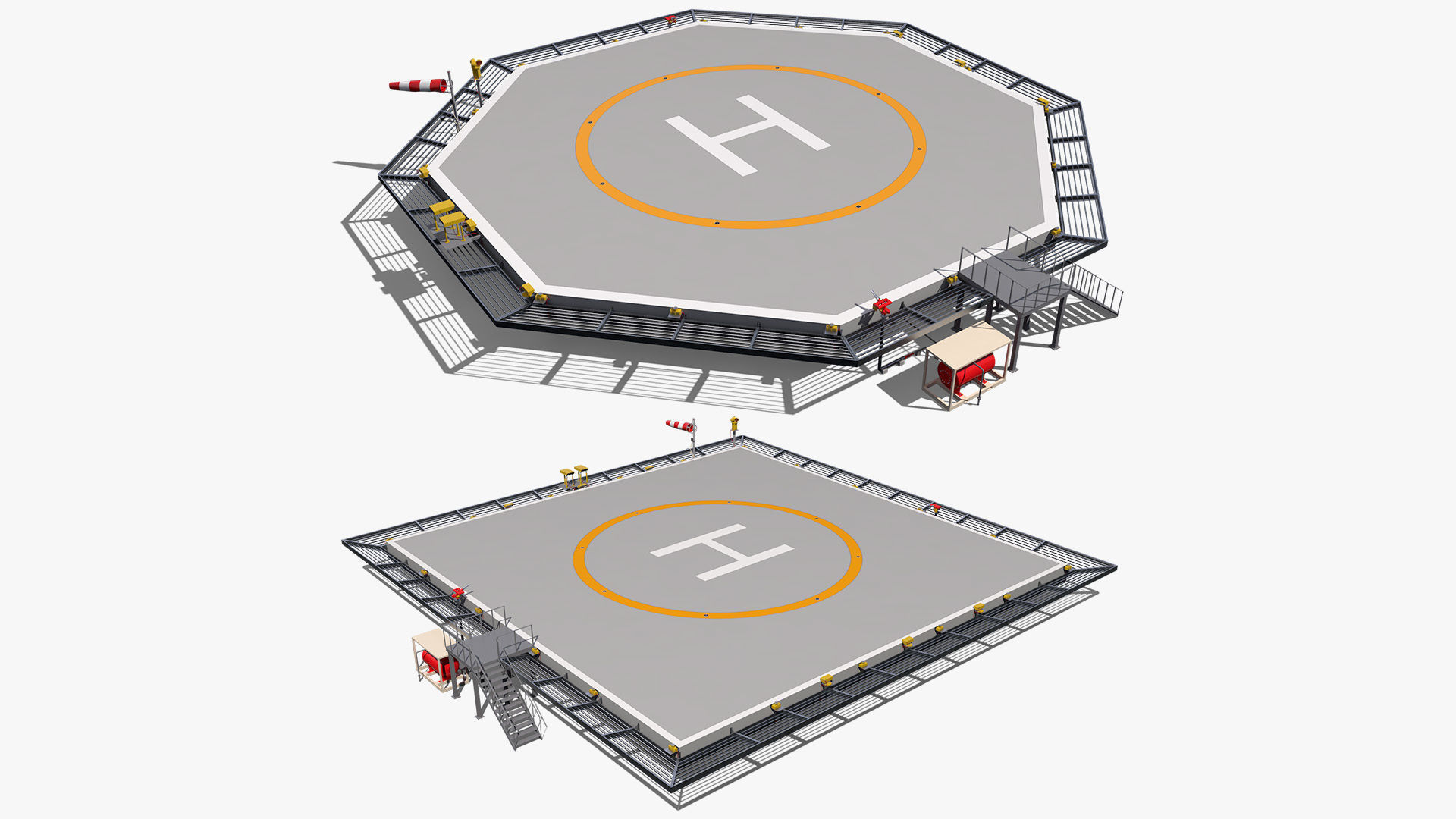 Heliports Collection 2 | CGTrader