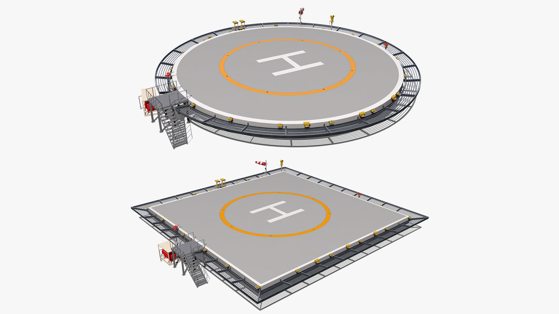 Heliports Collection 3 | CGTrader