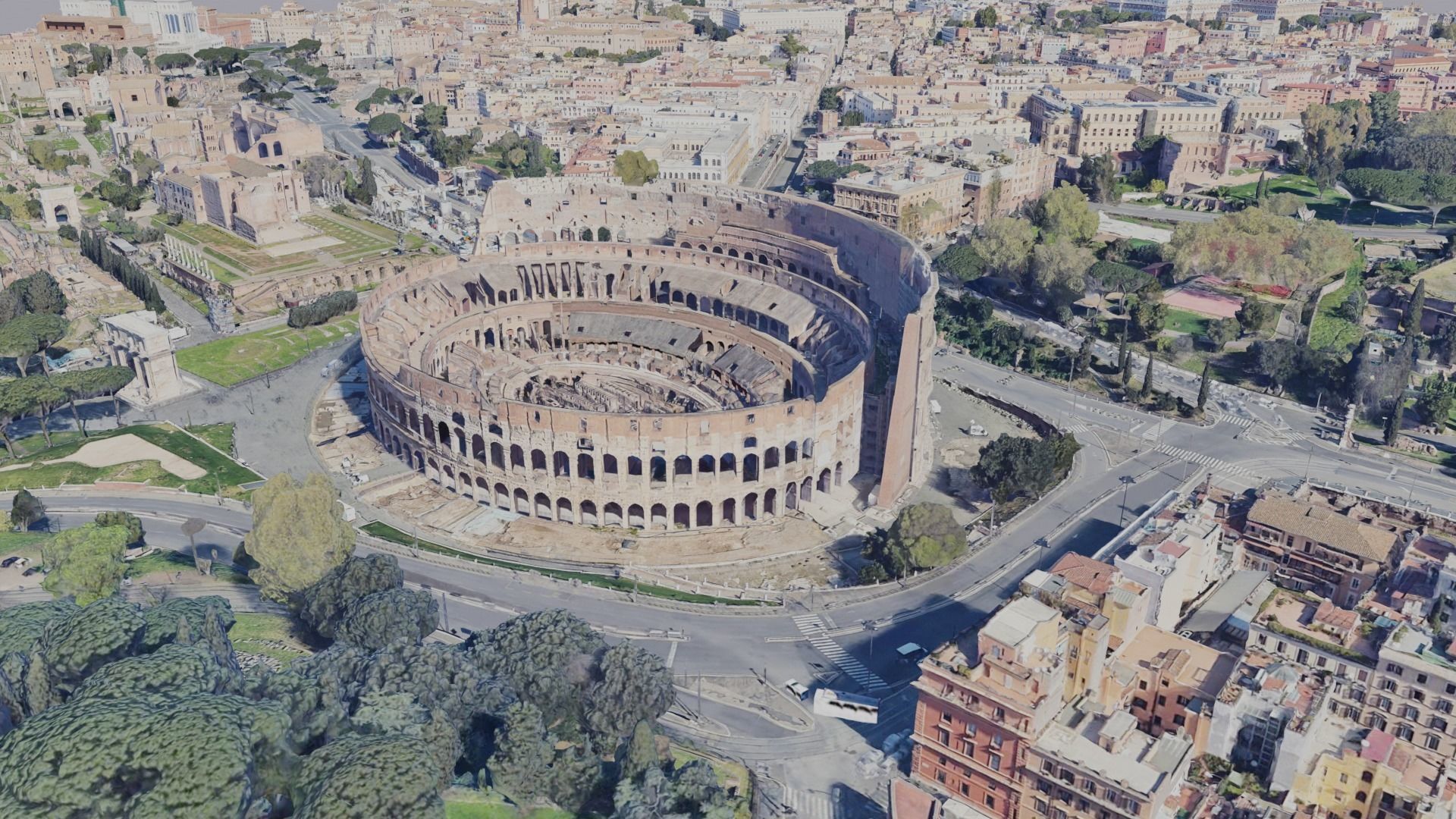 Roma City and Colosseum Realistic 3D model | CGTrader
