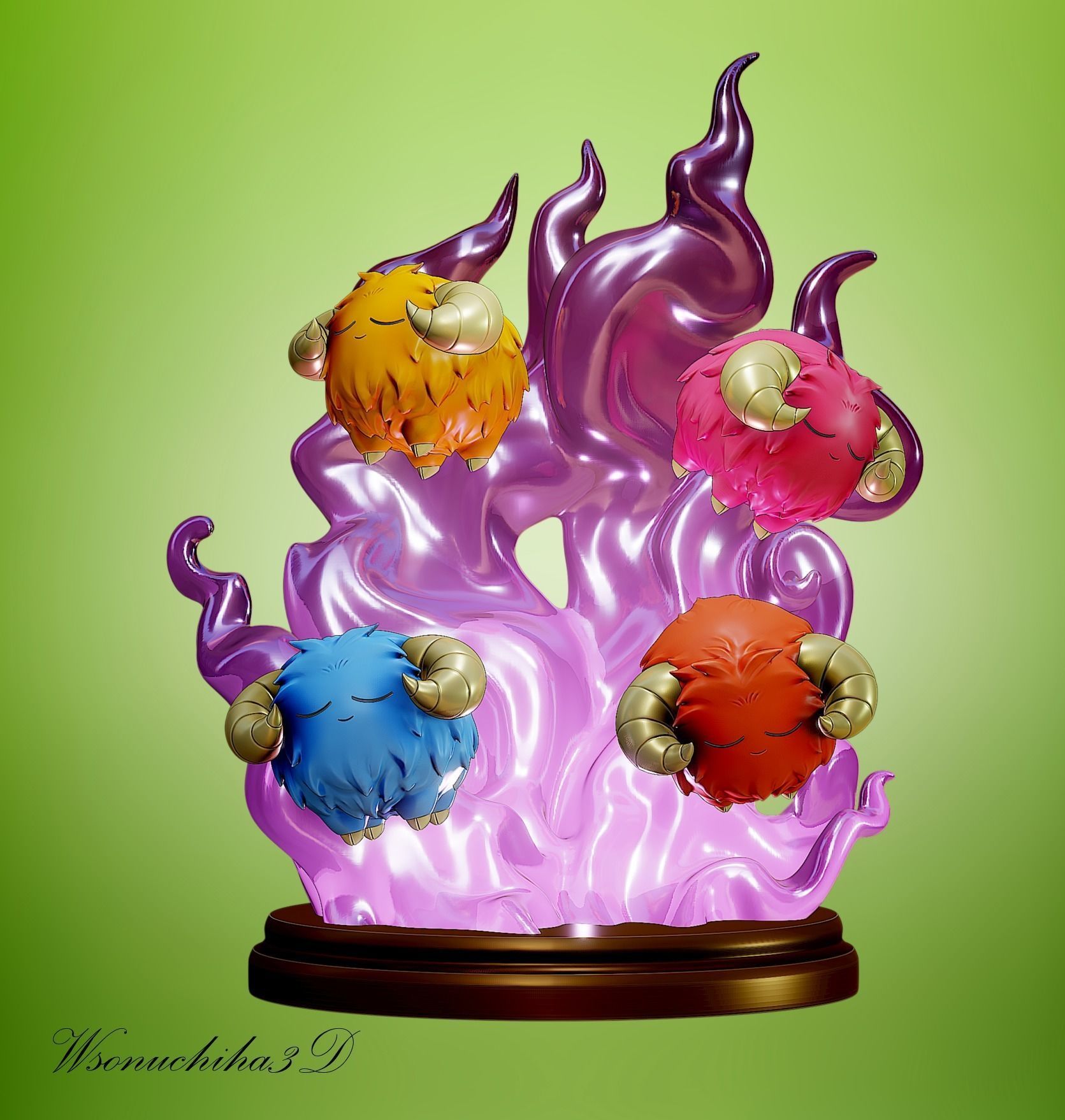 SCAPEGOAT FIGURE - YUGIOH 3D model 3D printable | CGTrader