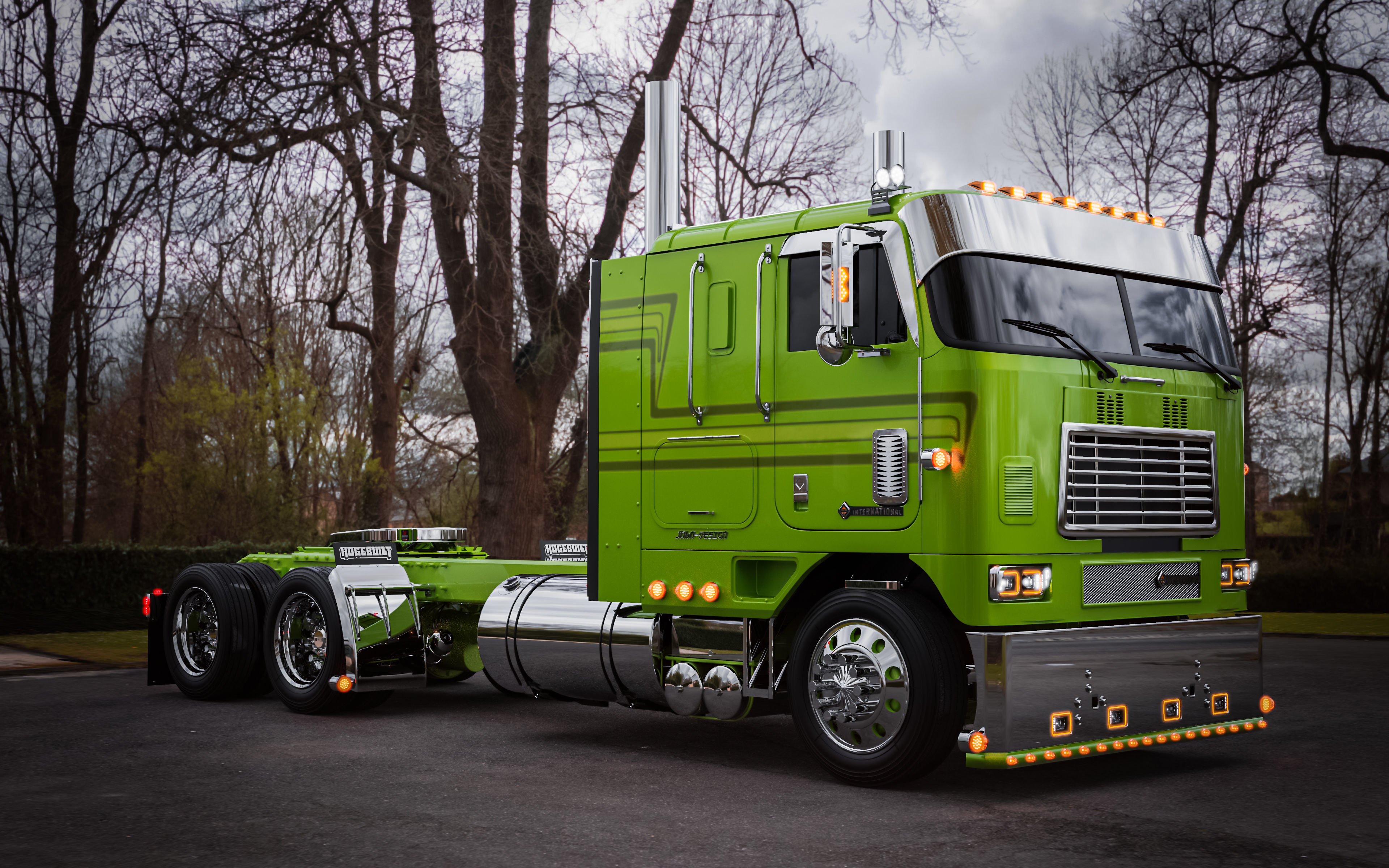 International 9600 Cabover Truck Custom JD Edition 3D model | CGTrader