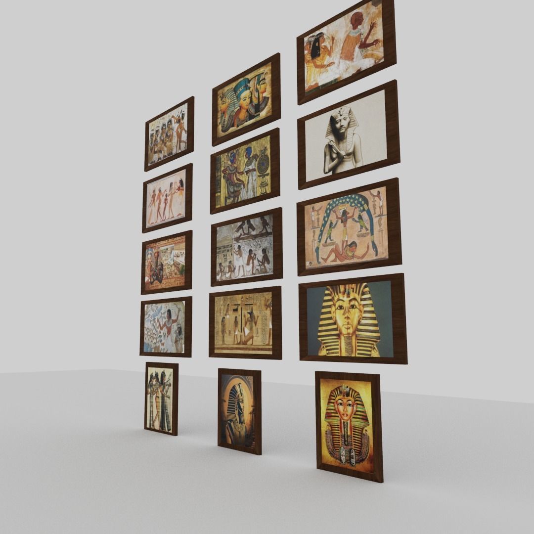 3D model Ancient Egypt portraits VR / AR / low-poly | CGTrader