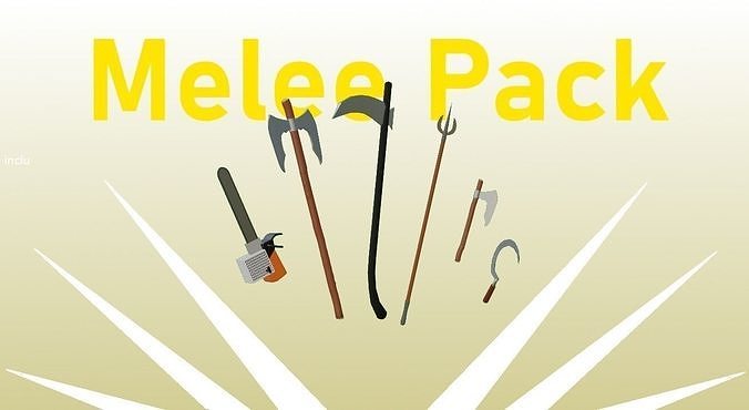 3D model Low Poly Melee Pack VR / AR / low-poly | CGTrader