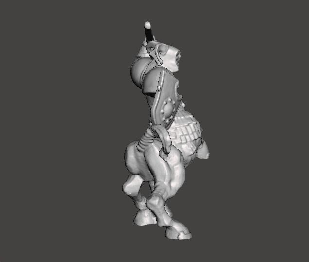 CENTAUR BARBARIAN SPEAR MINIATURE MODEL FOR FANTASY GAMES DND 3D model ...