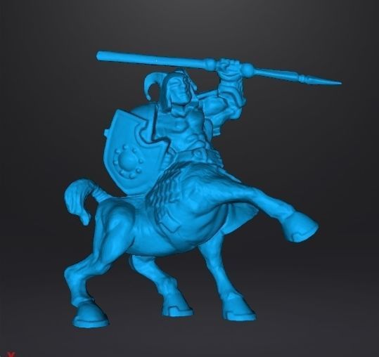 CENTAUR BARBARIAN SPEAR MINIATURE MODEL FOR FANTASY GAMES DND 3D model ...