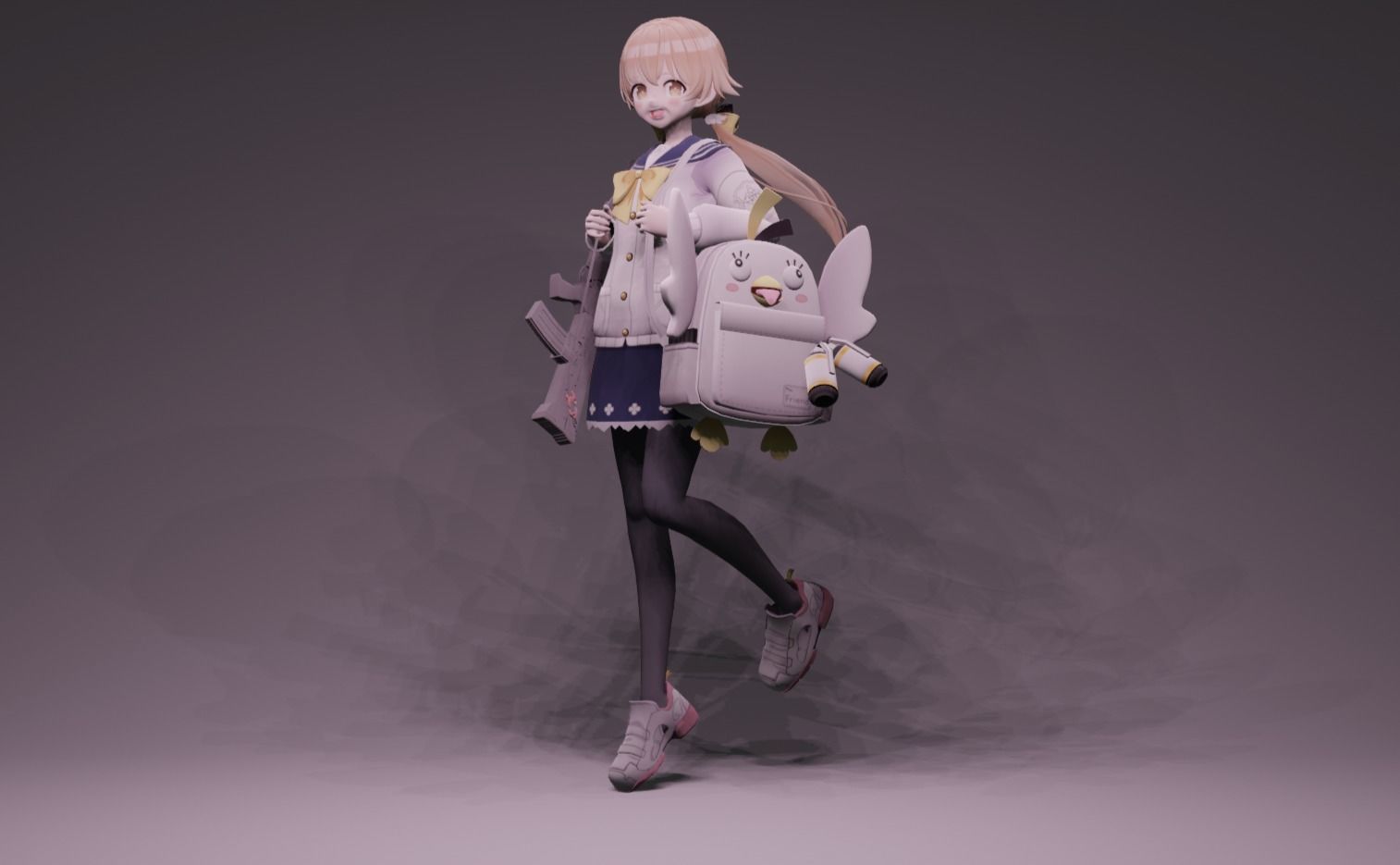 Anime Character - BA Hifumi 3D model | CGTrader