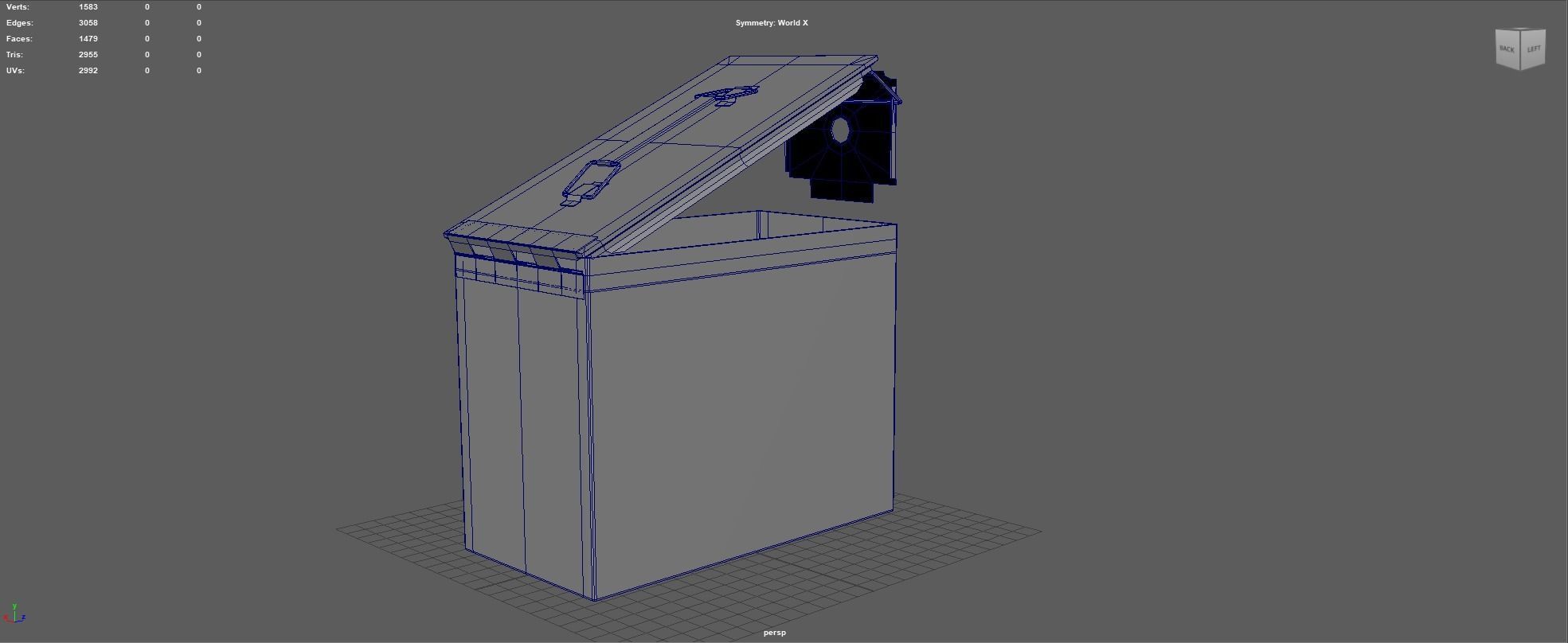 3D model Realistic Milspec Ammo Can with four texture variants VR / AR ...