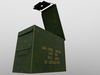 3D model Realistic Milspec Ammo Can with four texture variants VR / AR ...