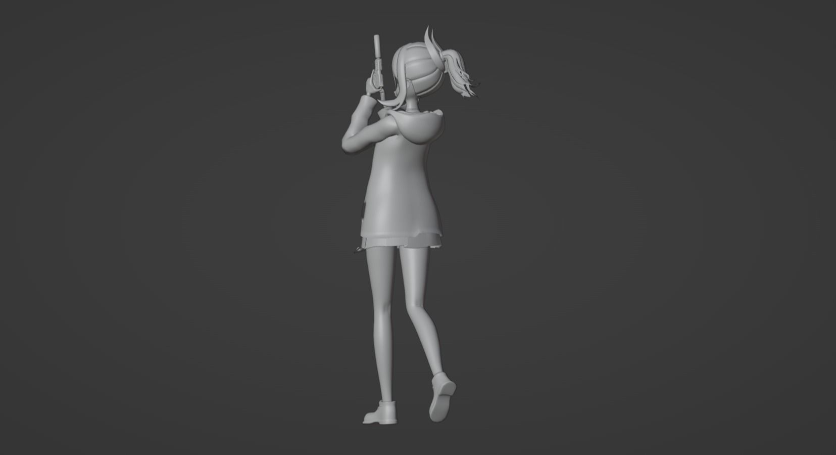 Anime Character - BA Kayoko 3D model | CGTrader
