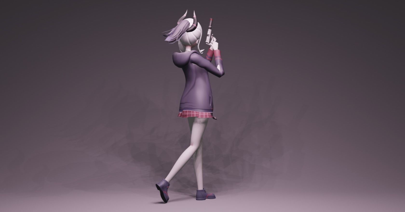 Anime Character - BA Kayoko 3D model | CGTrader