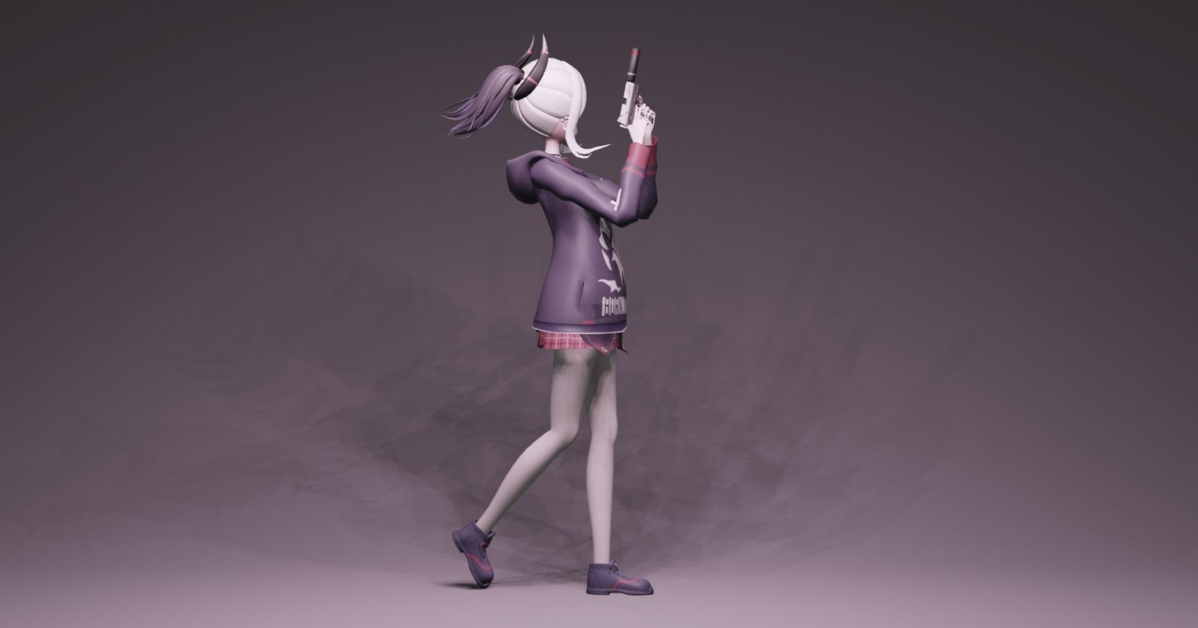 Anime Character - BA Kayoko 3D model | CGTrader