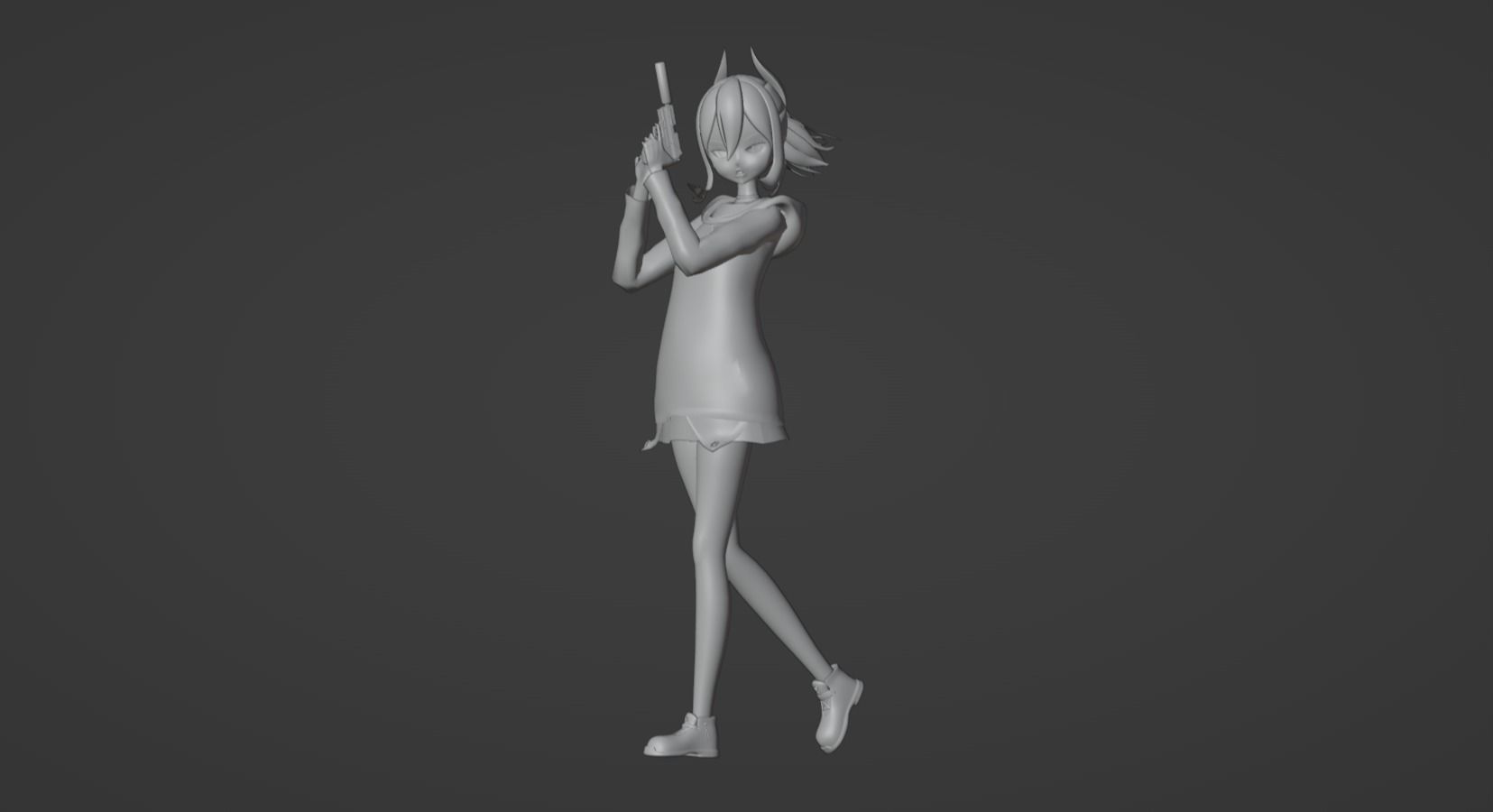 Anime Character - BA Kayoko 3D model | CGTrader