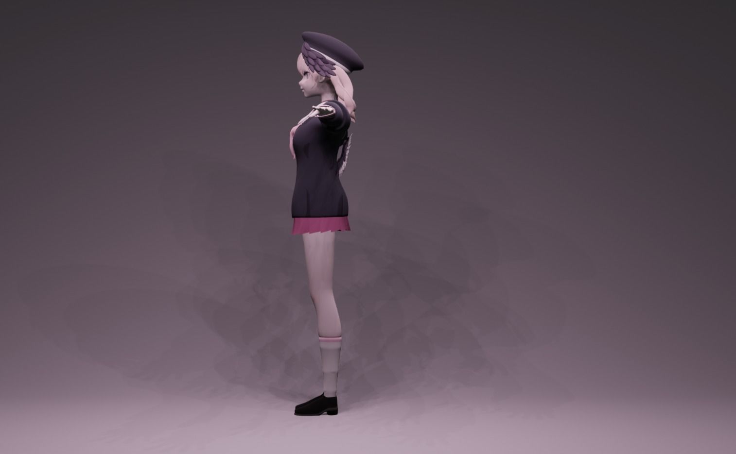 Anime Character - BA Koharu 3D model | CGTrader