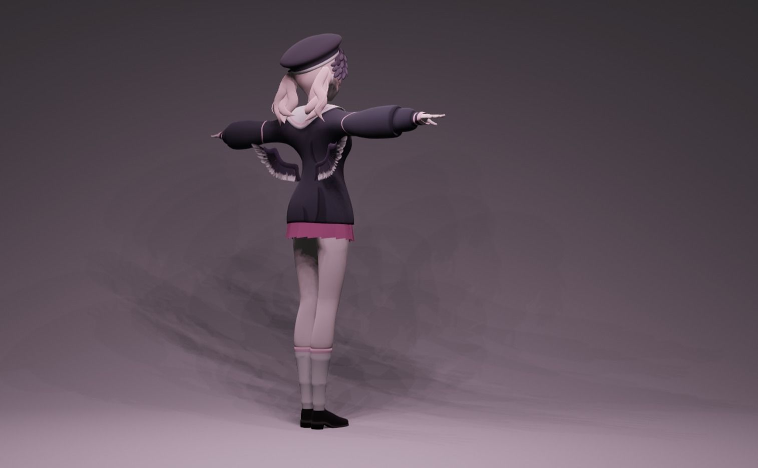 Anime Character - BA Koharu 3D model | CGTrader