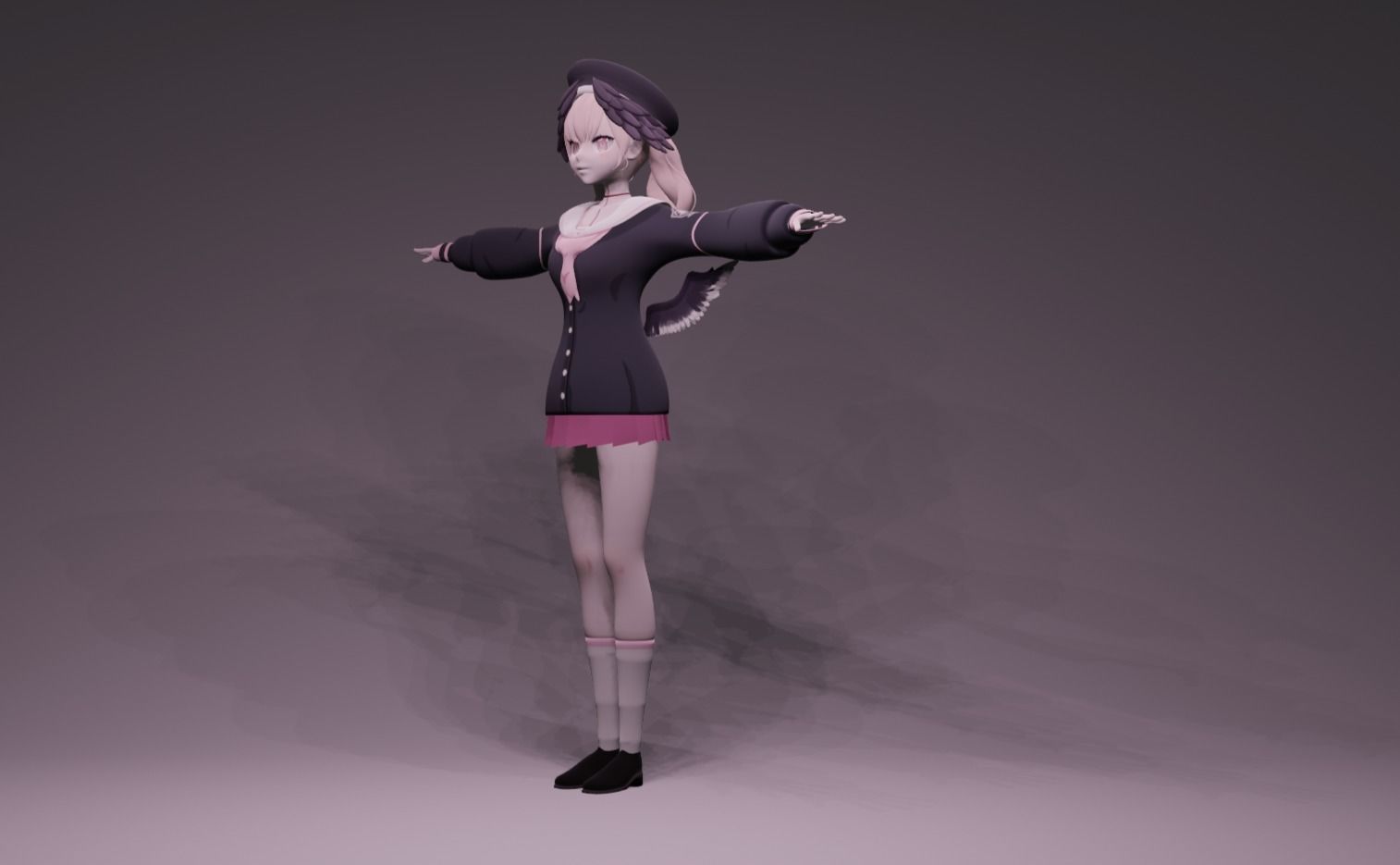 Anime Character - BA Koharu 3D model | CGTrader