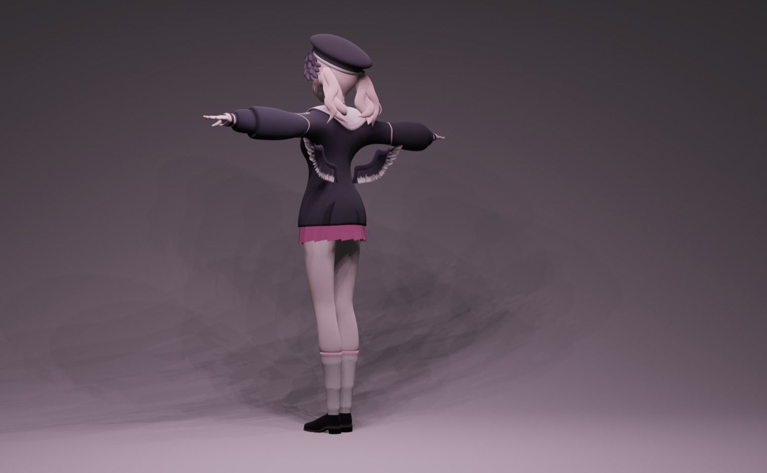Anime Character - BA Koharu 3D model | CGTrader