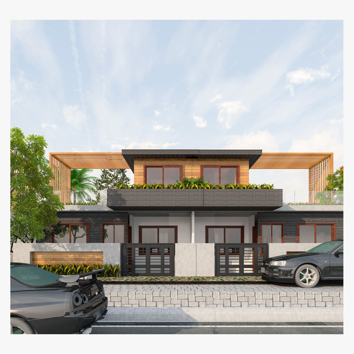 Colony Street House Elevation Architecture 3D model 3D model | CGTrader