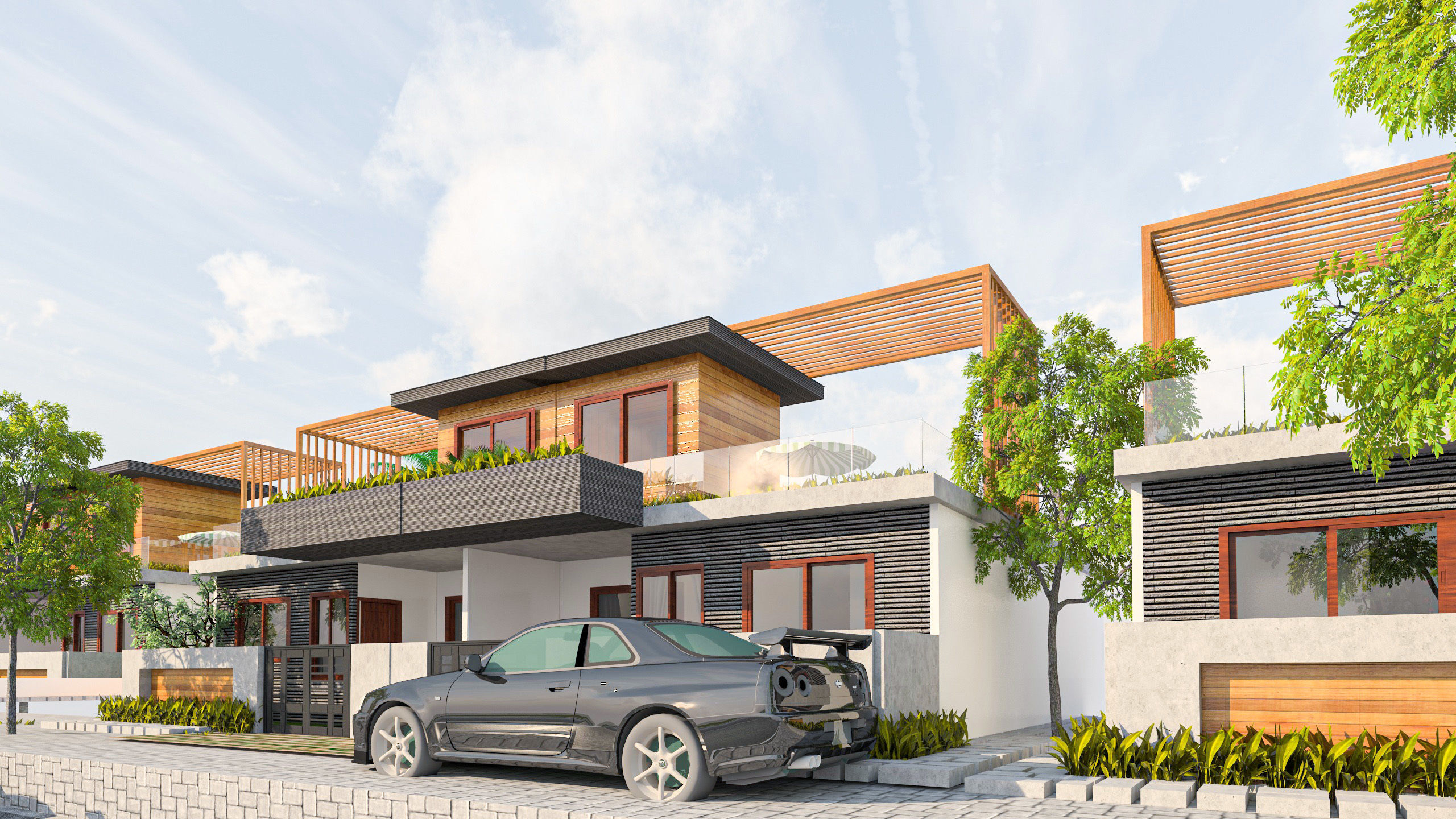 Colony Street House Elevation Architecture 3D model 3D model | CGTrader