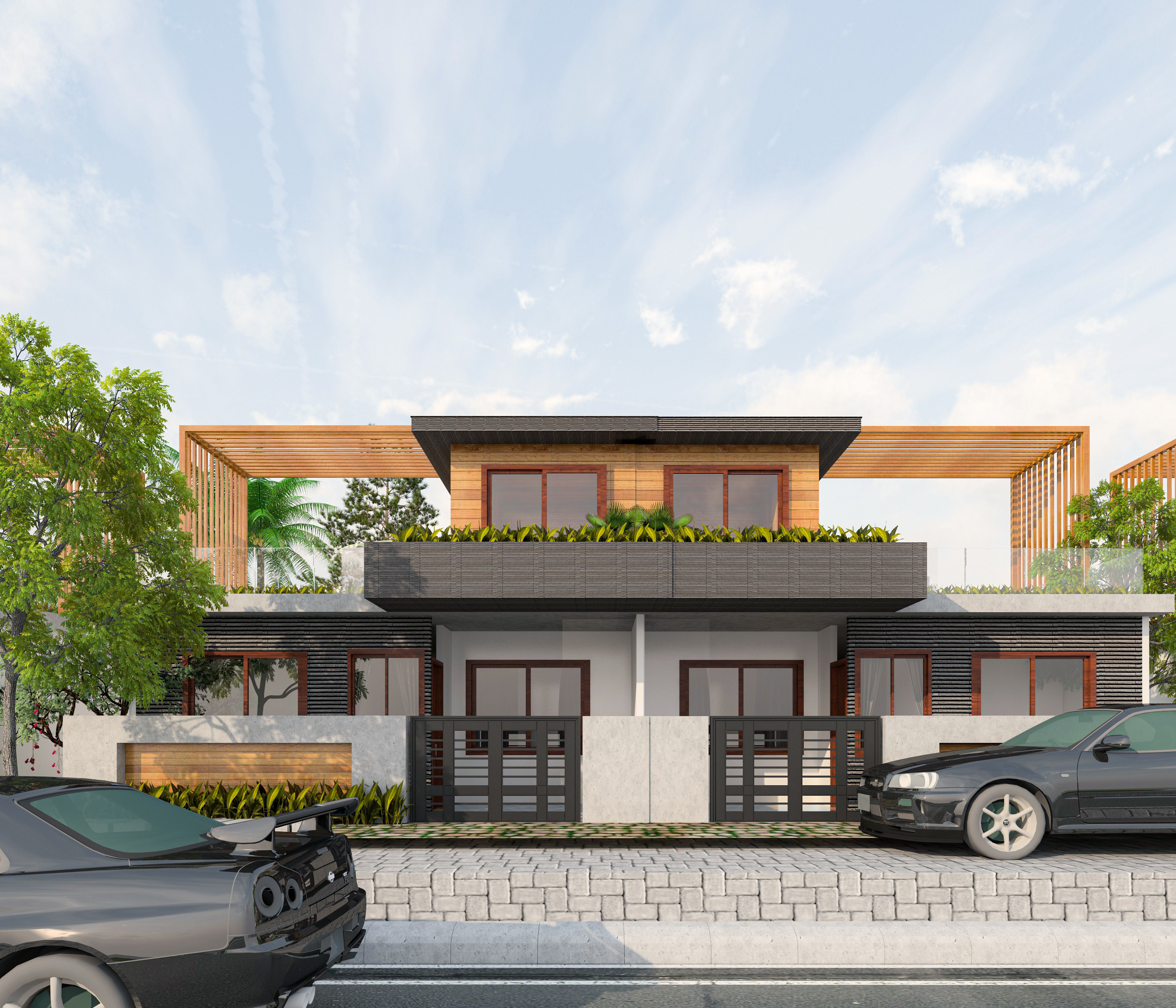 Colony Street House Elevation Architecture 3D model 3D model | CGTrader