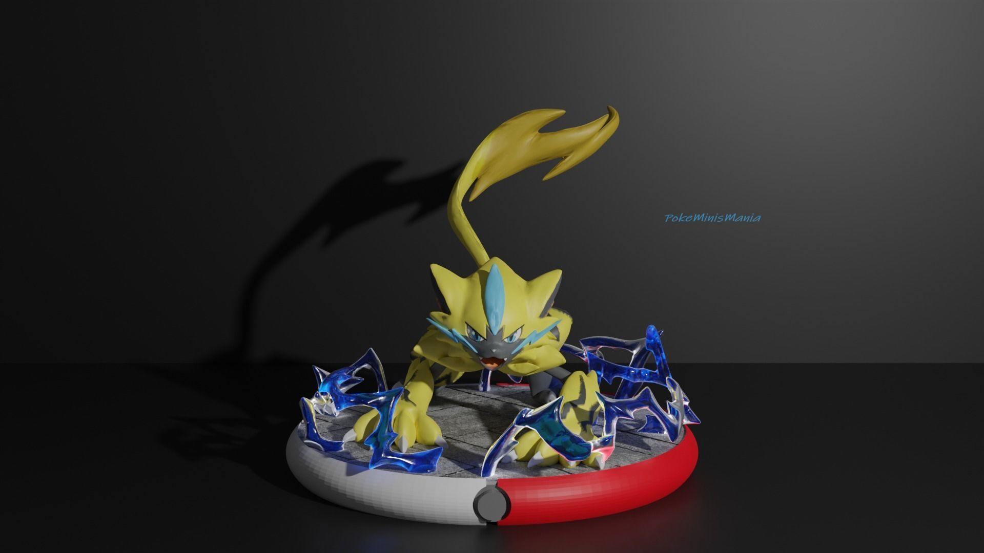 Zeraora pokemon 3D print model 3D model 3D printable | CGTrader