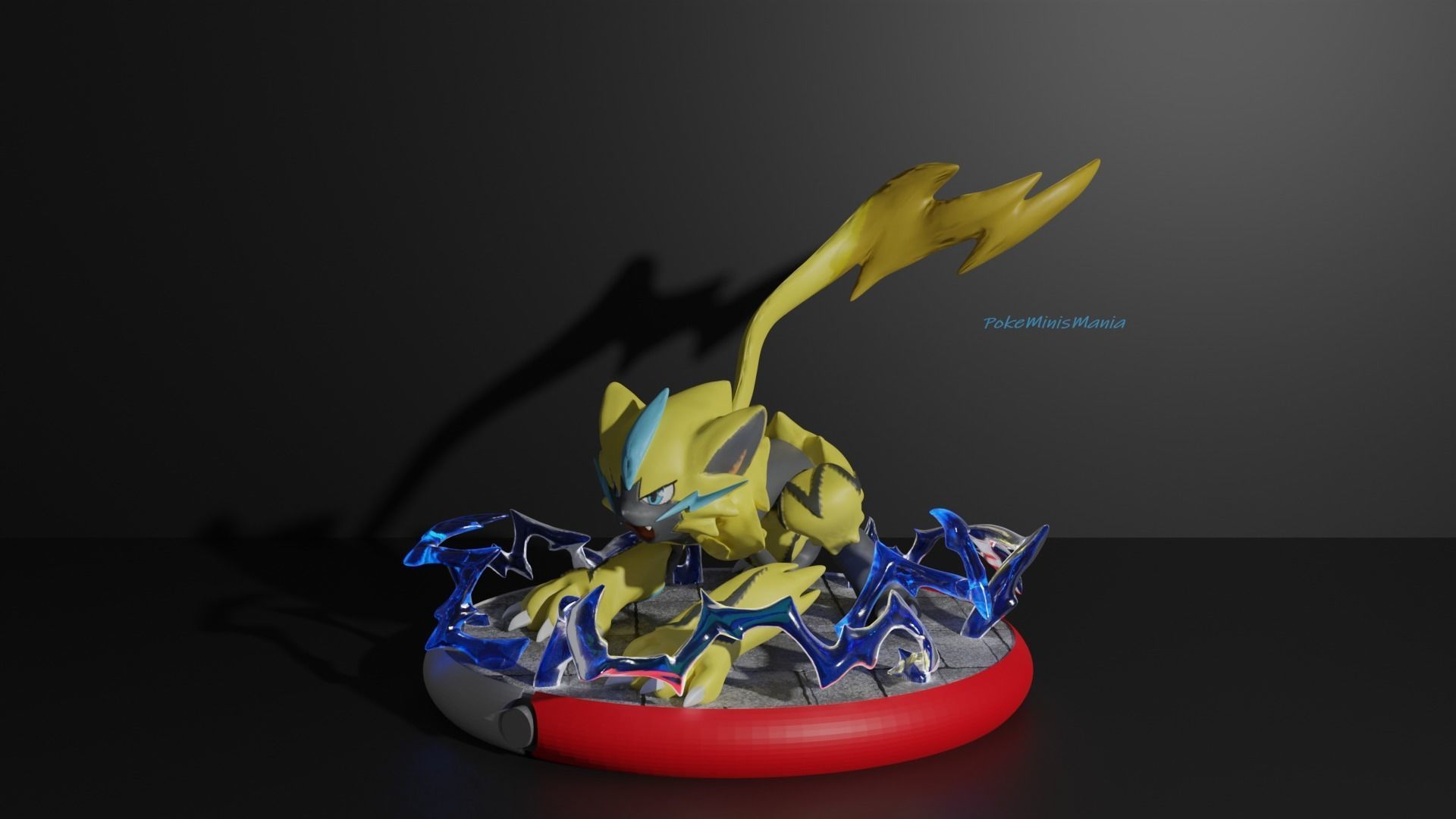 Zeraora pokemon 3D print model 3D model 3D printable | CGTrader