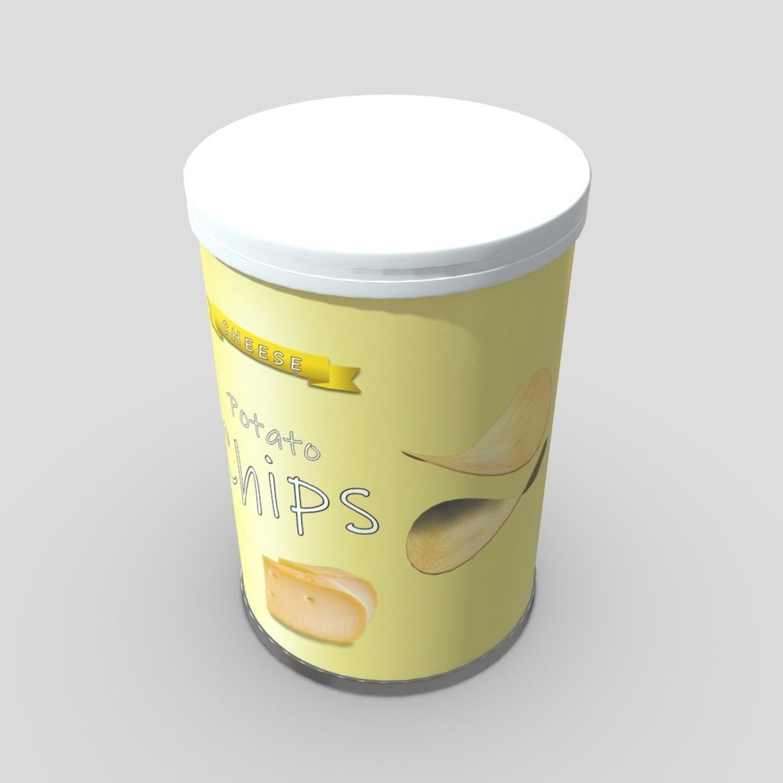 3D model Potato Chips Tube 6 VR / AR / low-poly | CGTrader