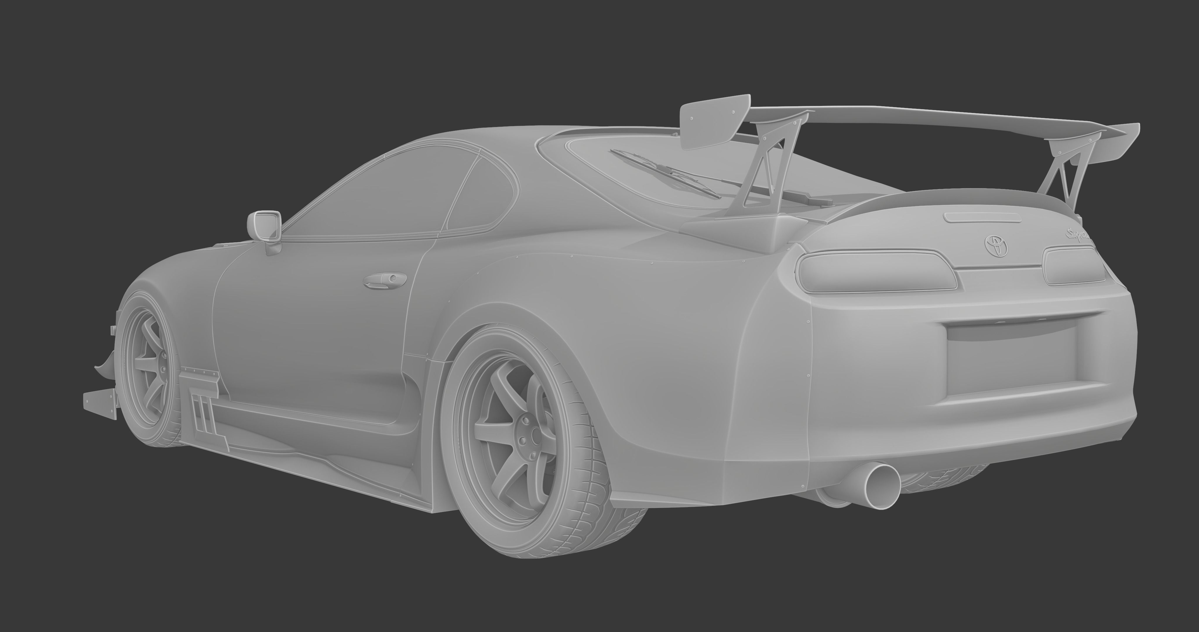 3D model TOYOTA SUPRA VARIS RIDOX VR / AR / low-poly | CGTrader