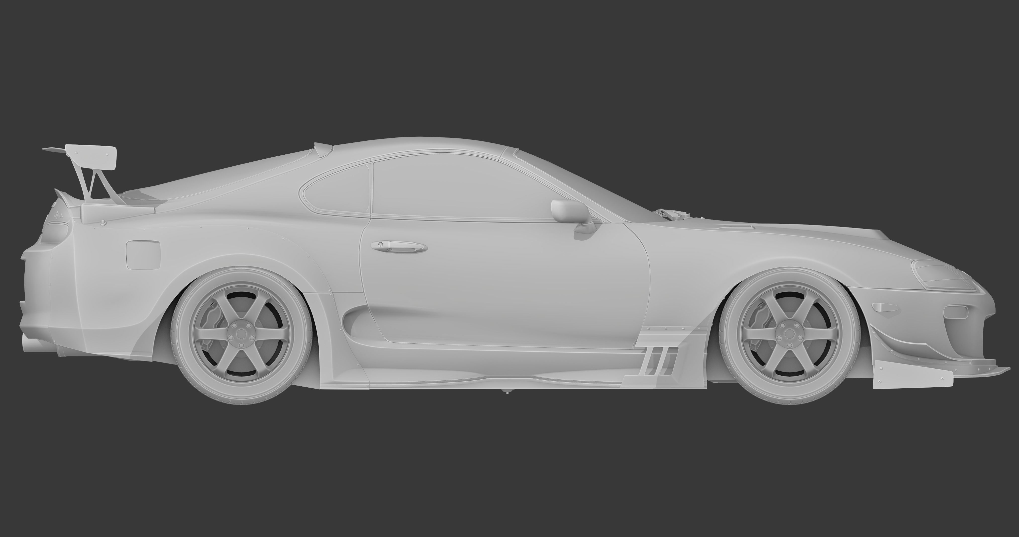 3D model TOYOTA SUPRA VARIS RIDOX VR / AR / low-poly | CGTrader