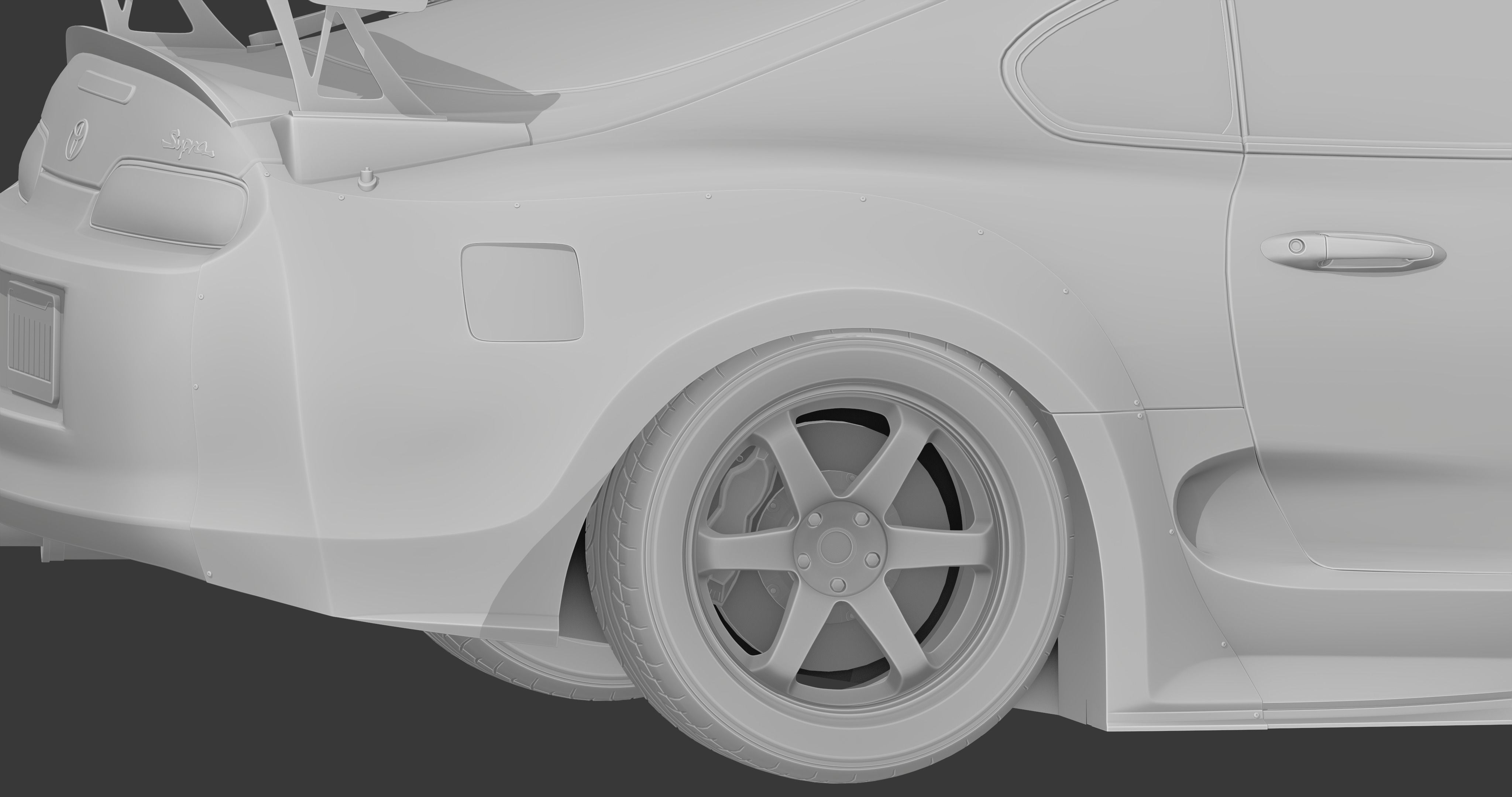 3D model TOYOTA SUPRA VARIS RIDOX VR / AR / low-poly | CGTrader
