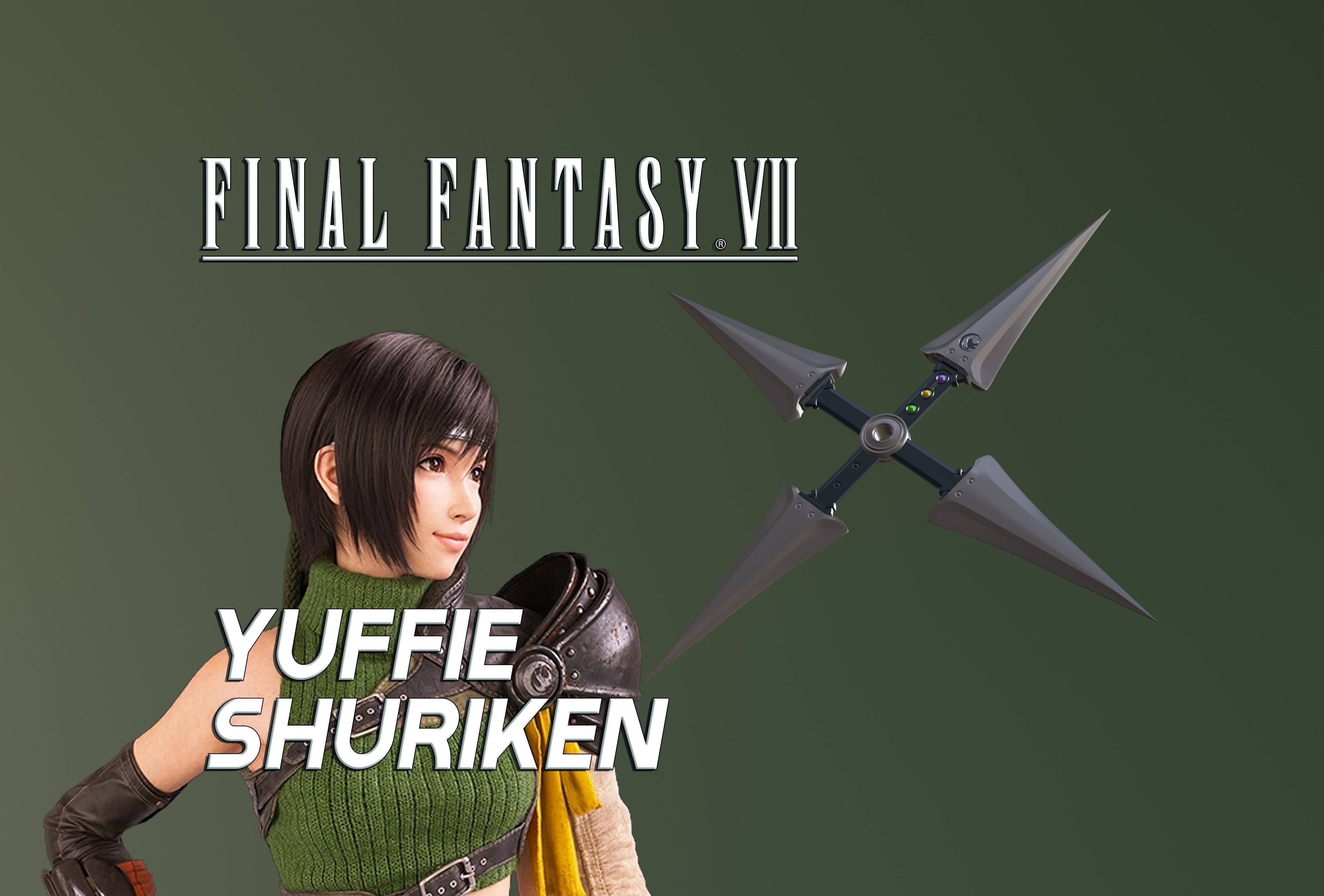 Final Fantasy VII - Yuffie Kisaragi Shuriken 3D model 3D printable ...
