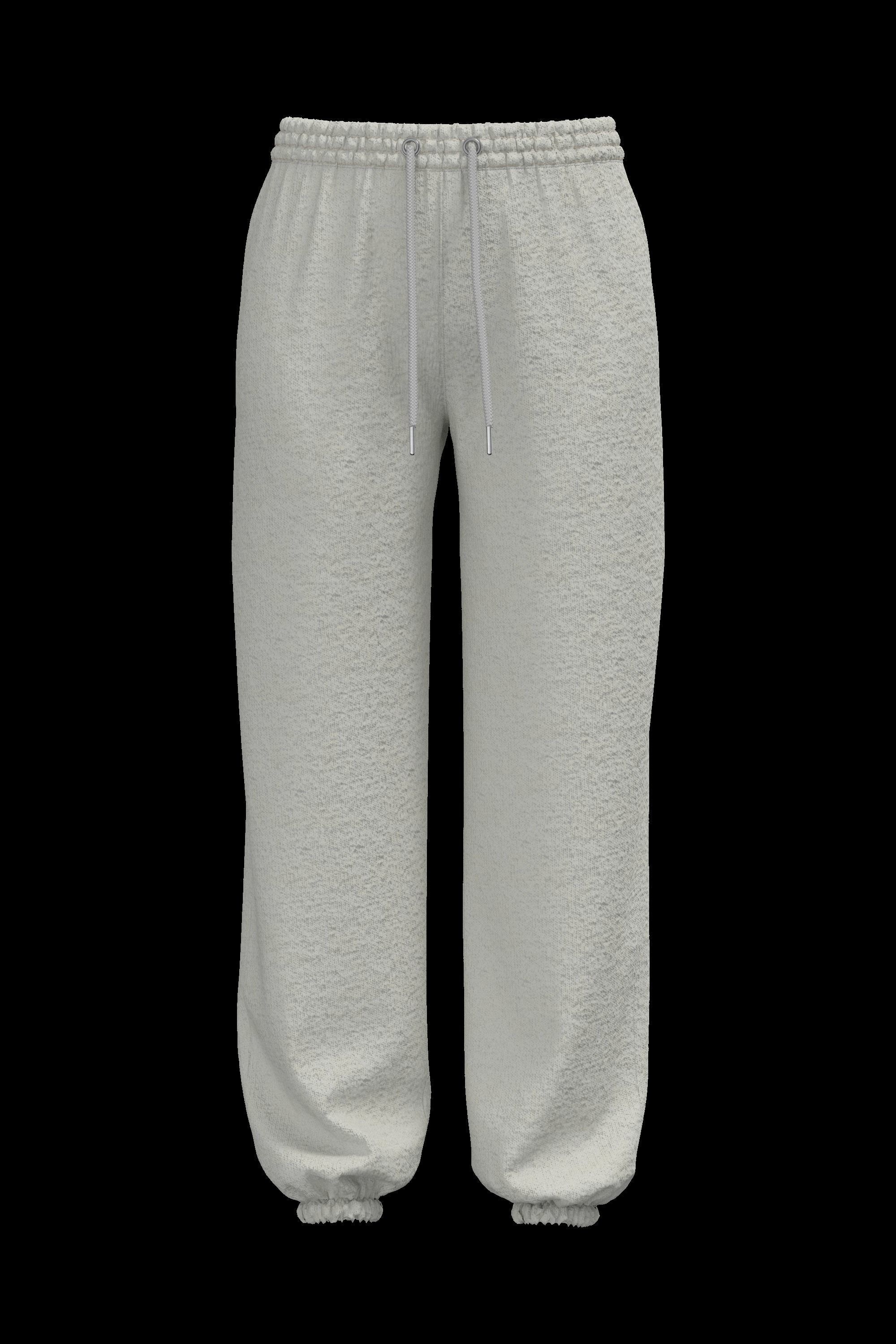 Female cotton sweatpants 3D model animated rigged | CGTrader